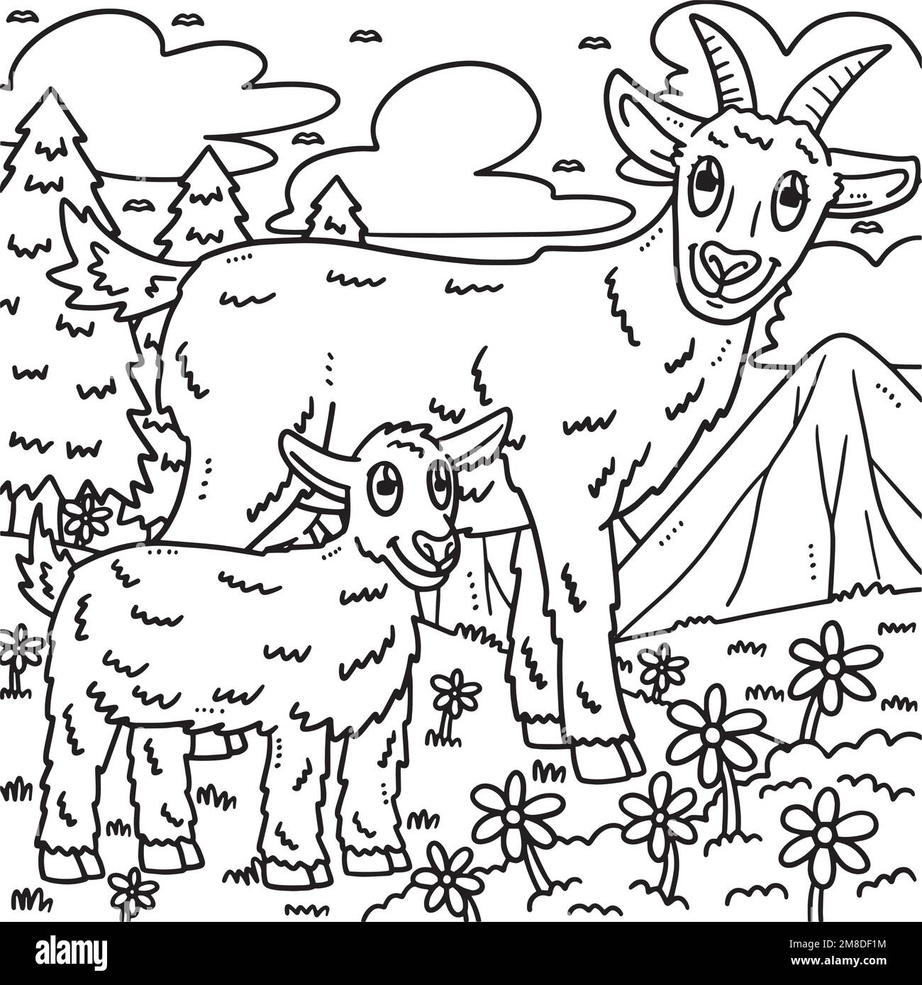 Nubian Goat Coloring Pages