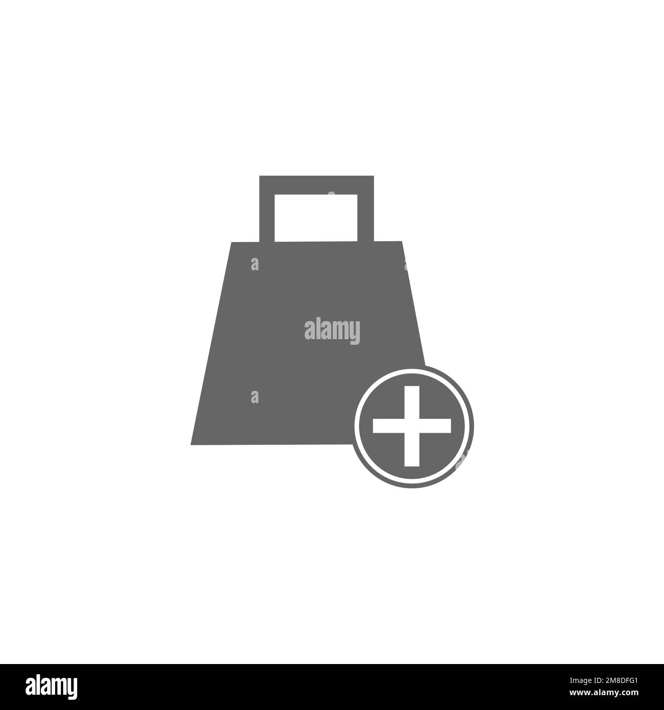 Tote bag icons, common graphic resources, vector illustrations Stock ...