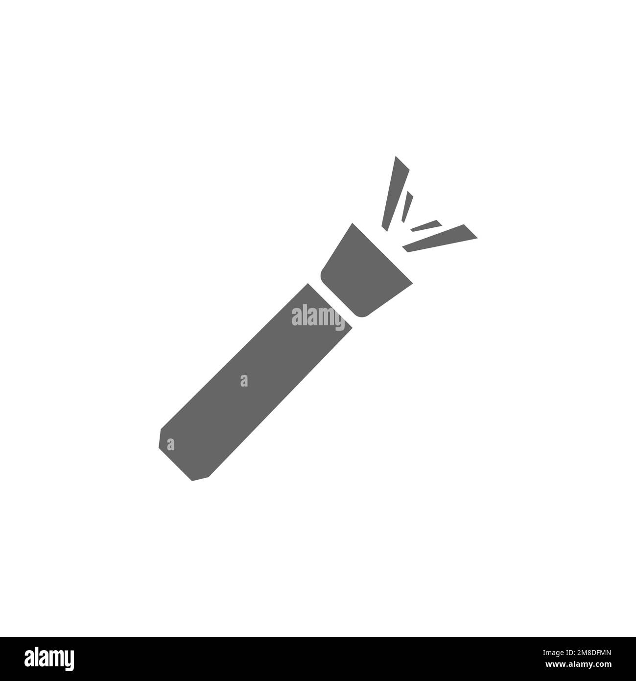Flashlight icon, common graphic resources, vector illustration Stock ...