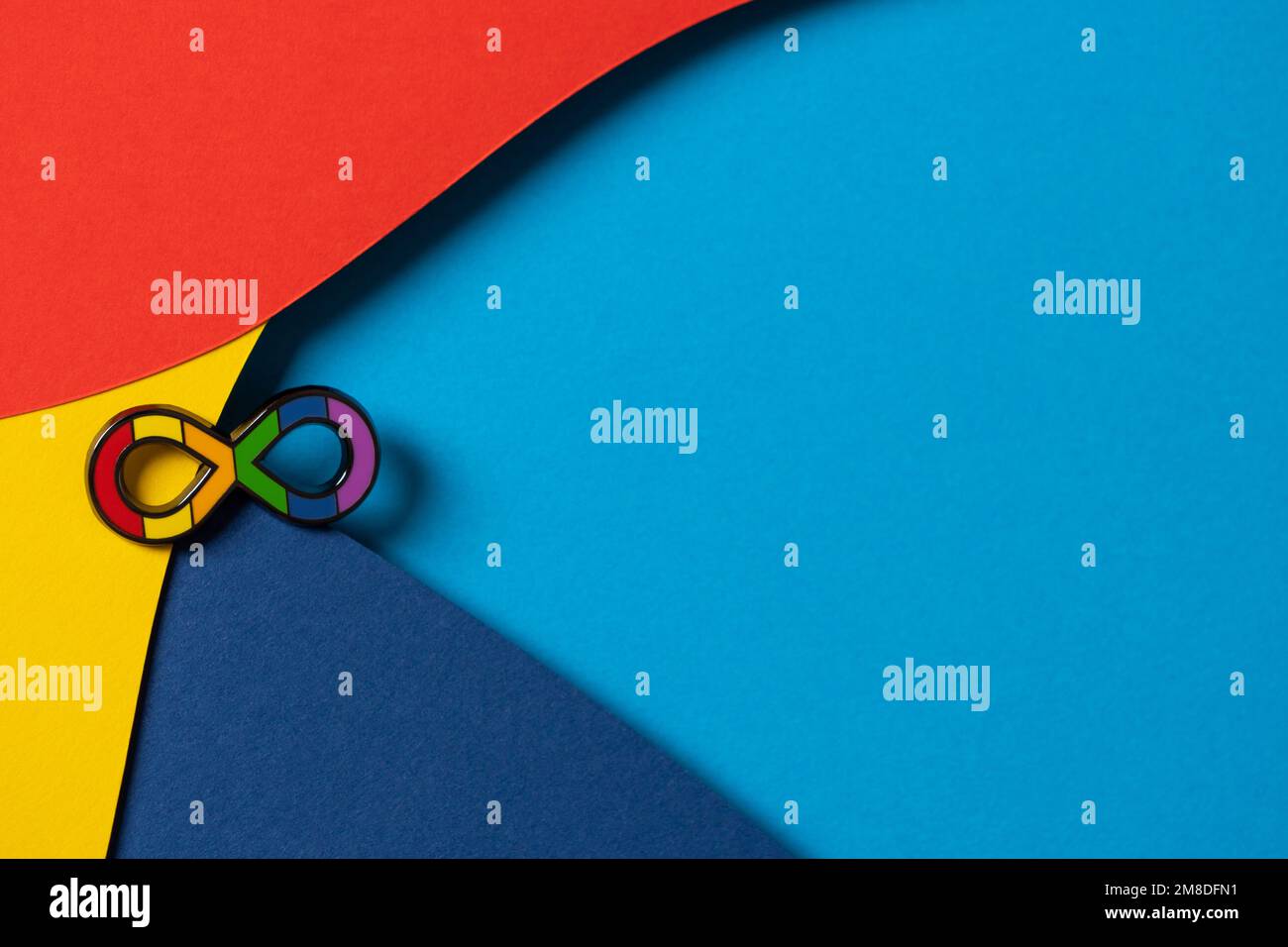 World autism awareness day concept. Autism infinity rainbow symbol sign ... World autism awareness day concept. Autism infinity rainbow symbol sign ...