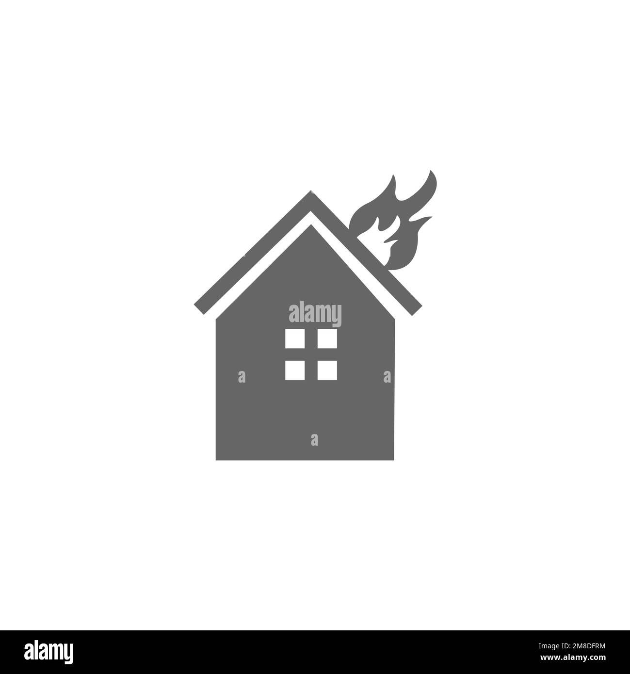 House fire icon, common graphic resources, vector illustration Stock ...