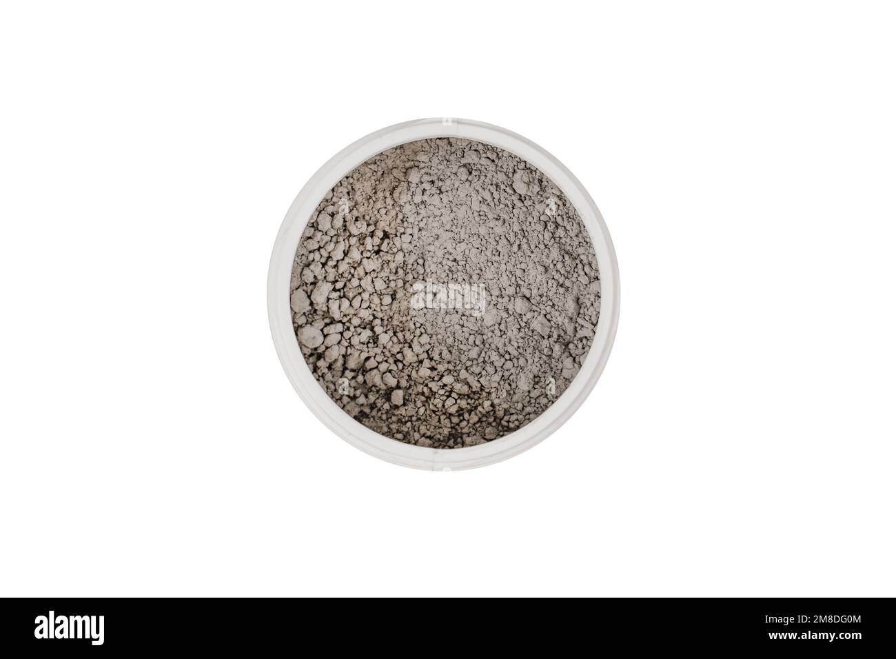 Silicon carbide powder close-up isolated on white background. Silicon ...