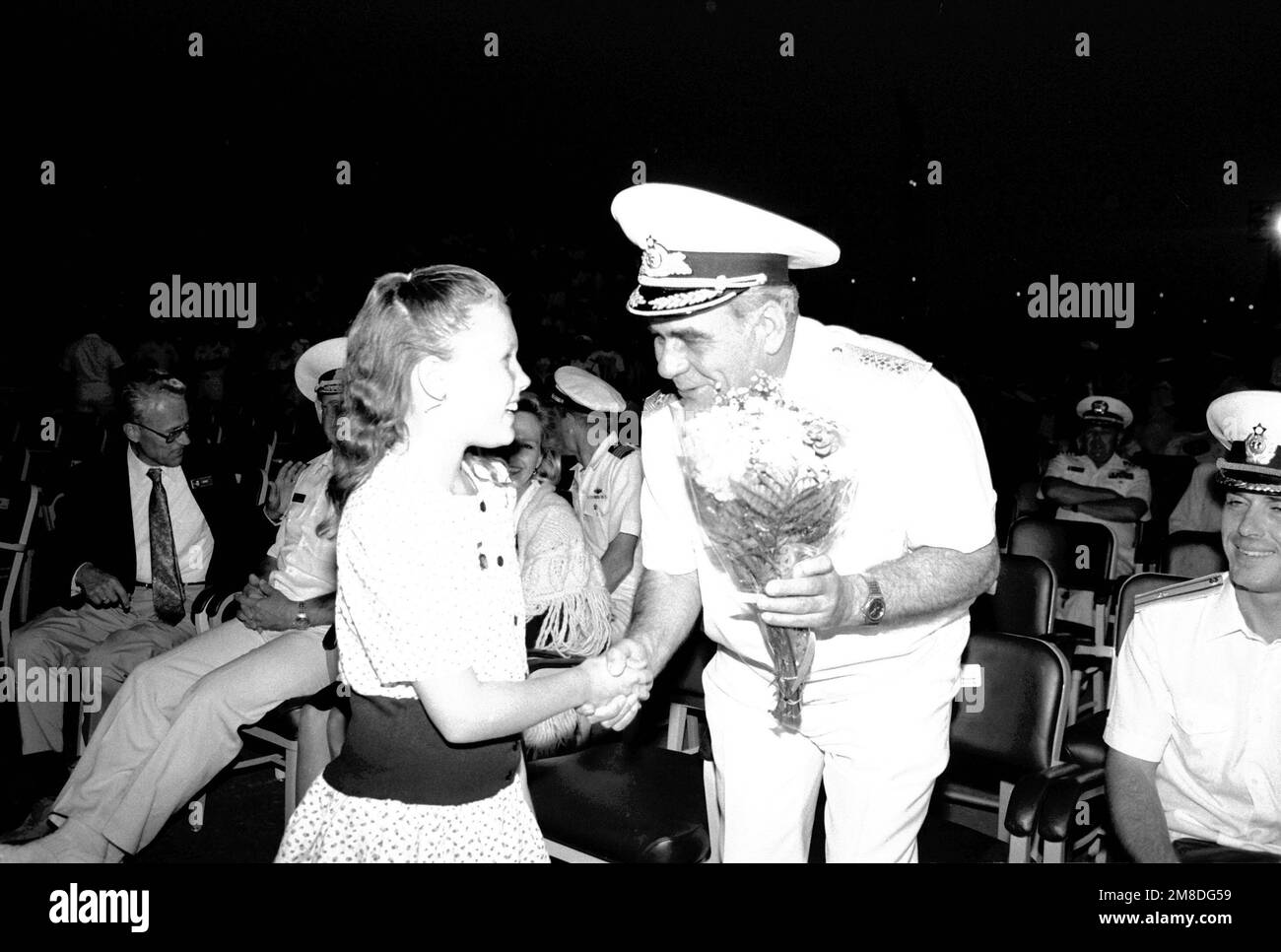 Adm Gennadiy Khvatov Commander Soviet Pacific Fleet Accepts A