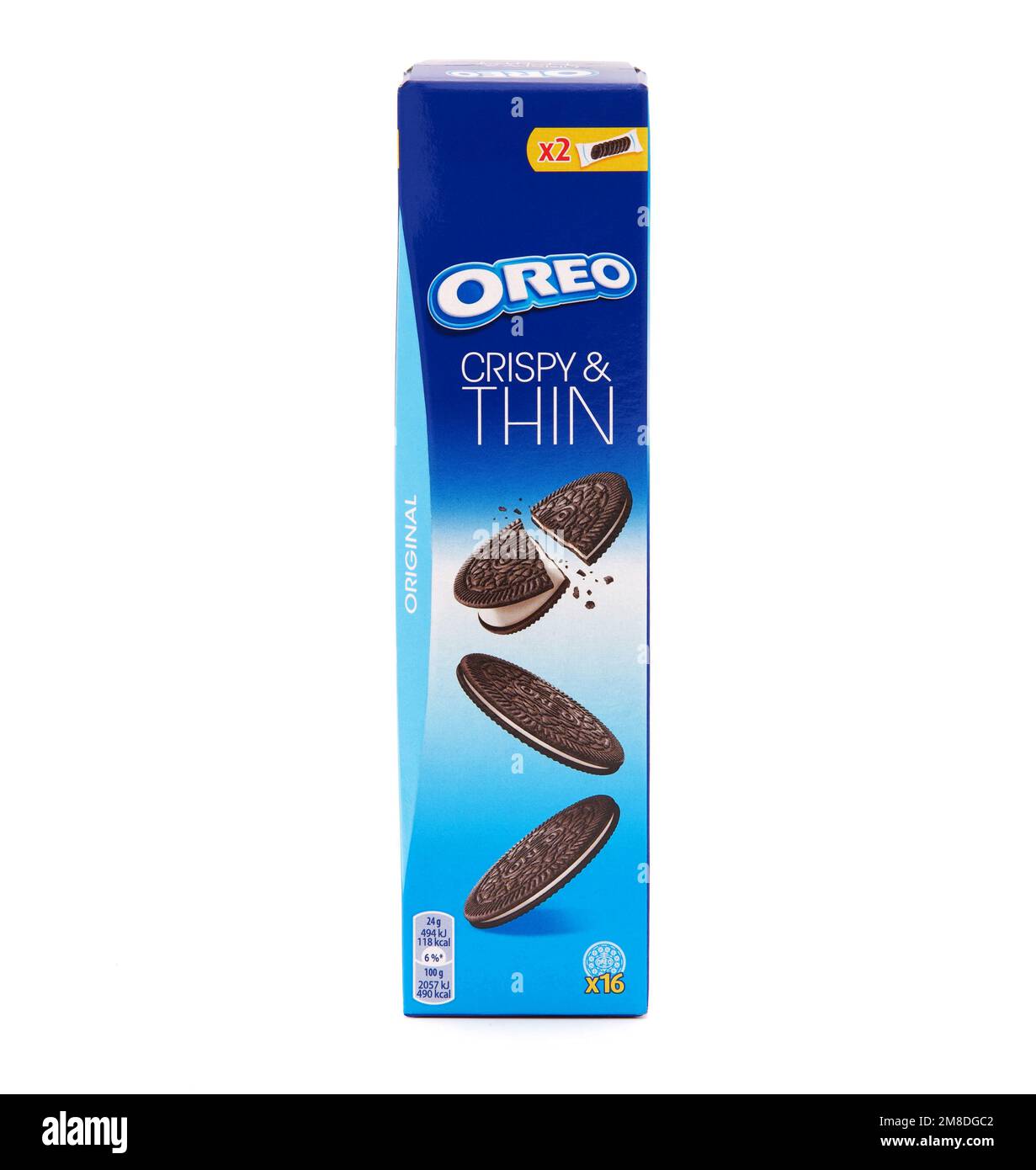 BUCHAREST, ROMANIA - JANUARY 12, 2020. Pack of Oreo Original crispy and ...