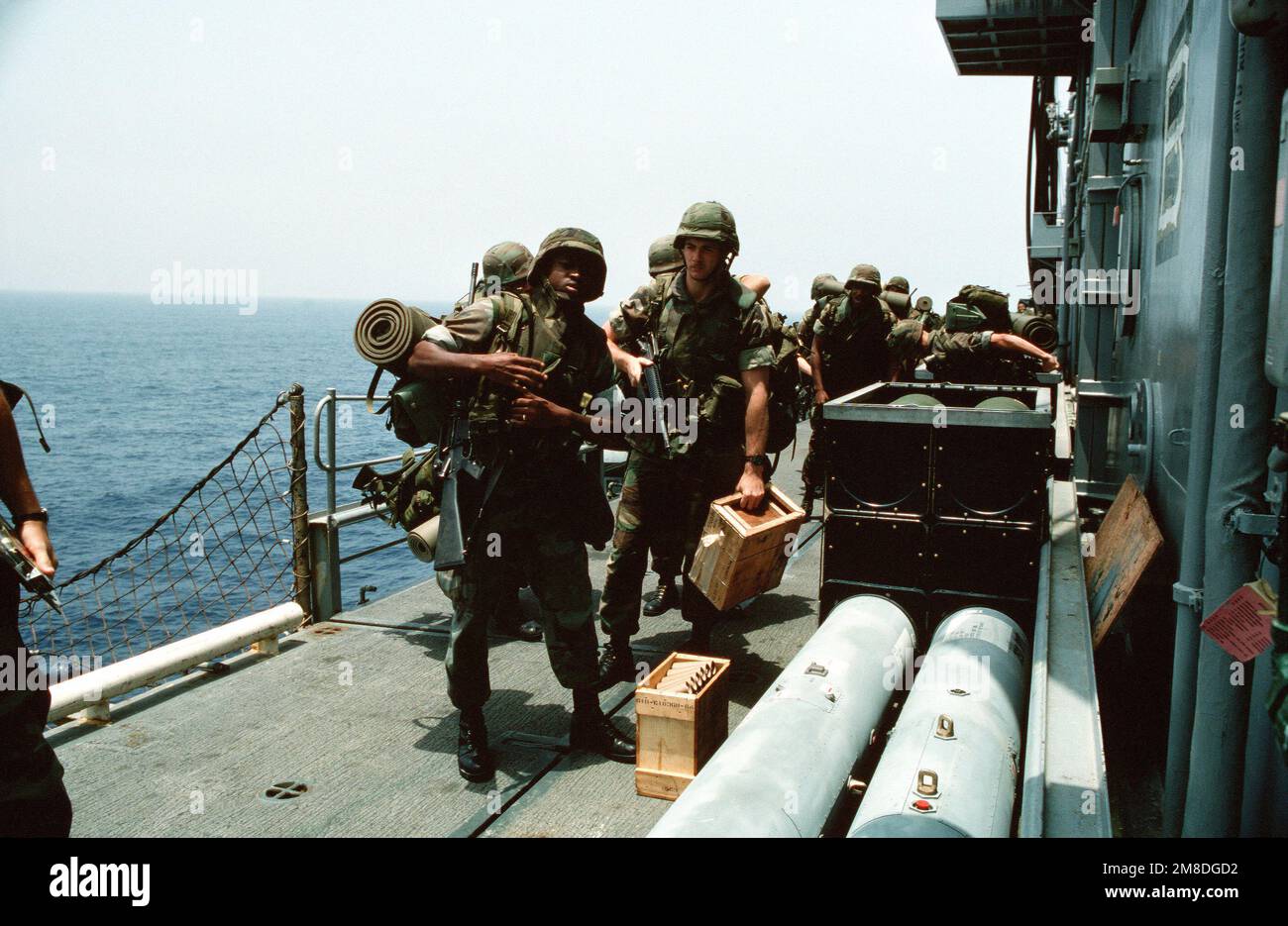 Marines of the 22nd Marine Expeditionary Unit (22nd MEU) aboard the ...