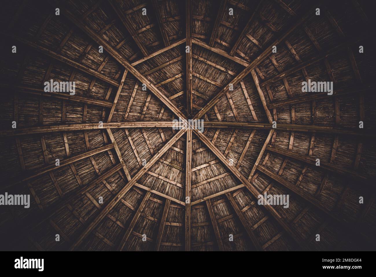 Round wooden roof hi-res stock photography and images - Alamy