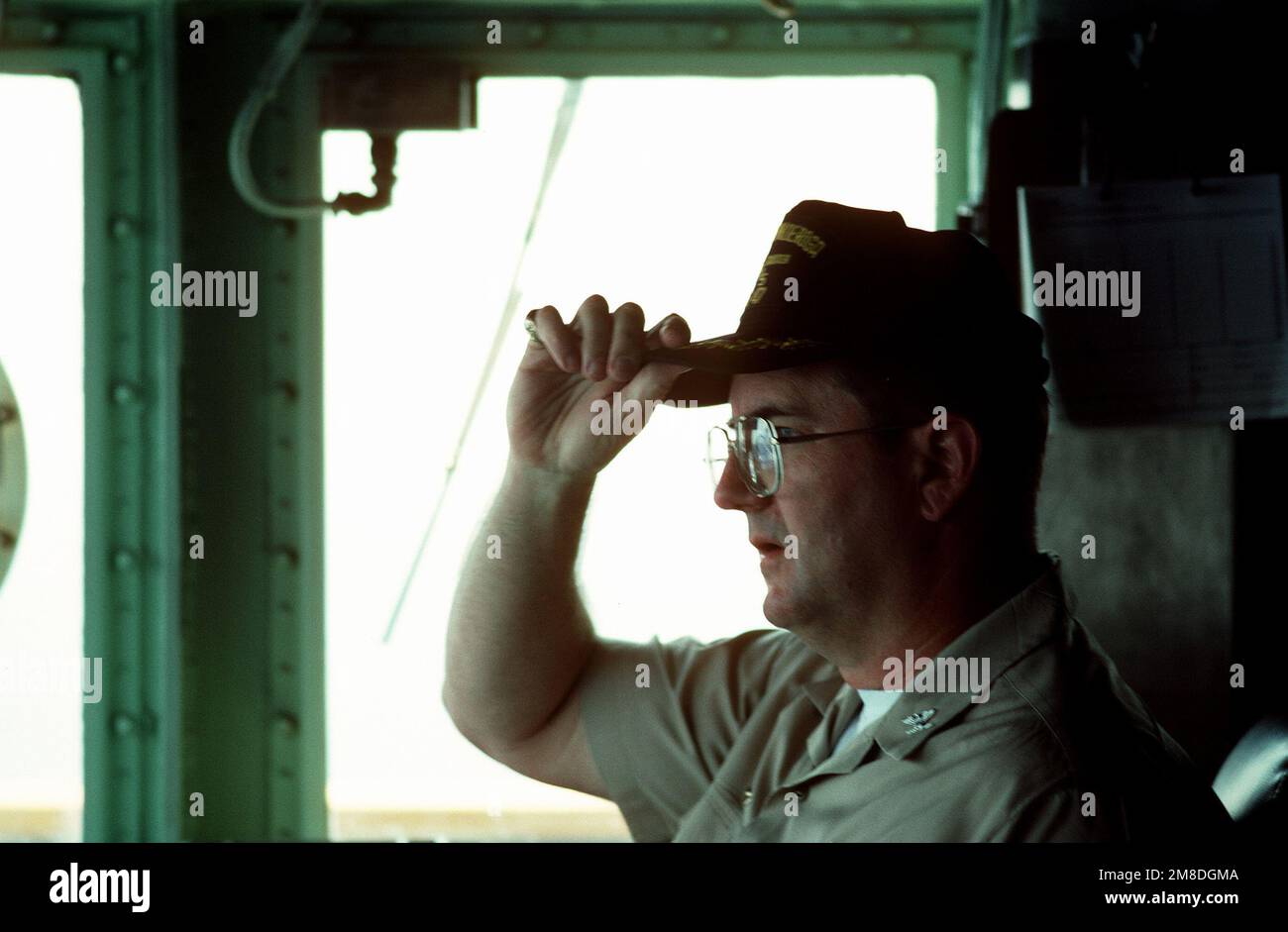 CAPT. Morris C. Foote, commanding officer of the guided missile cruiser ...