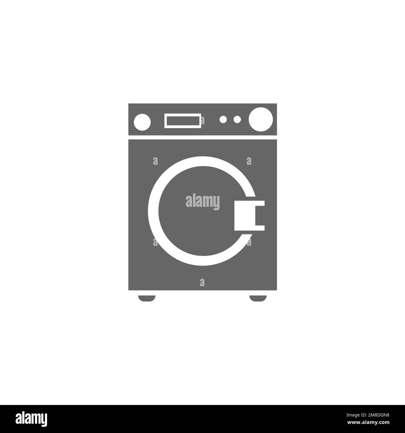 Washing machine icons, common graphic resources, vector illustrations ...