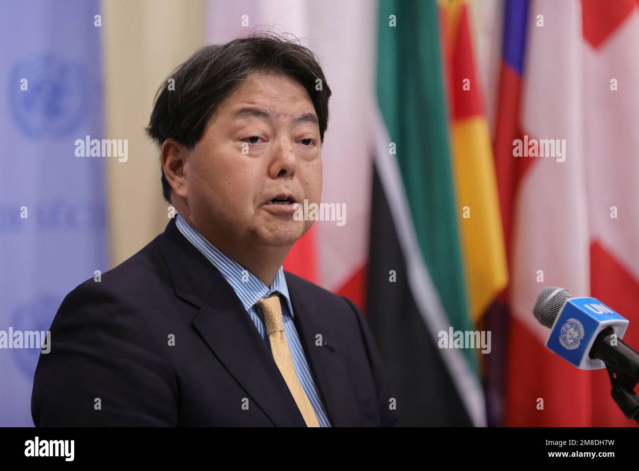 United Nations, New York, USA, April 05, 2023 - Hayashi Yoshimasa ...