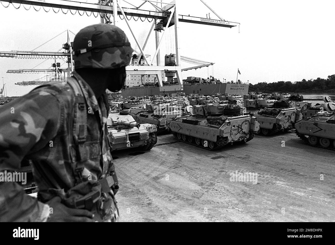 M-2 Bradley infantry fighting vehicles and M-1 Abrams main battle tanks ...