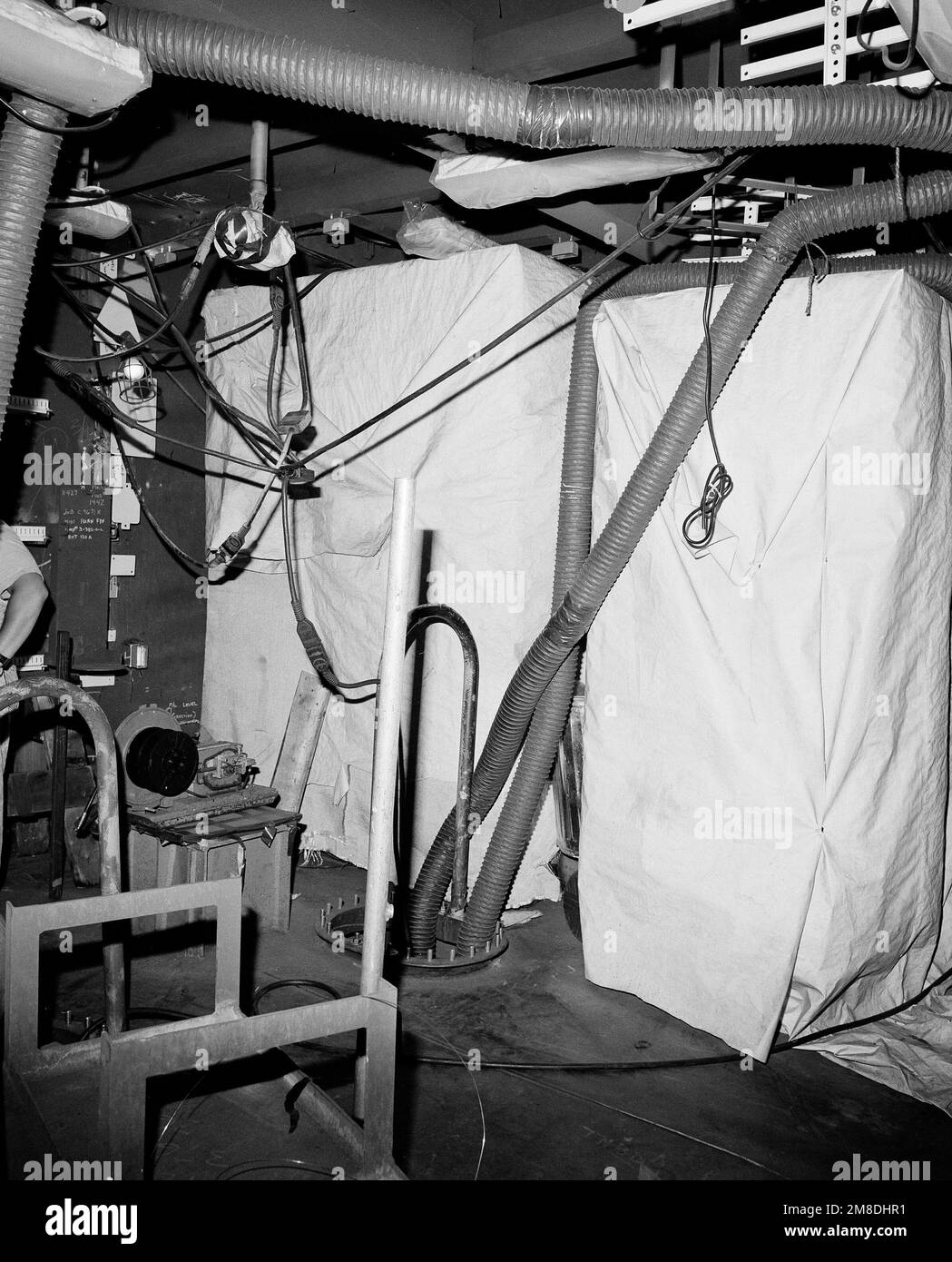 A view of the interior communications and gyro room No. 2 aboard the ...