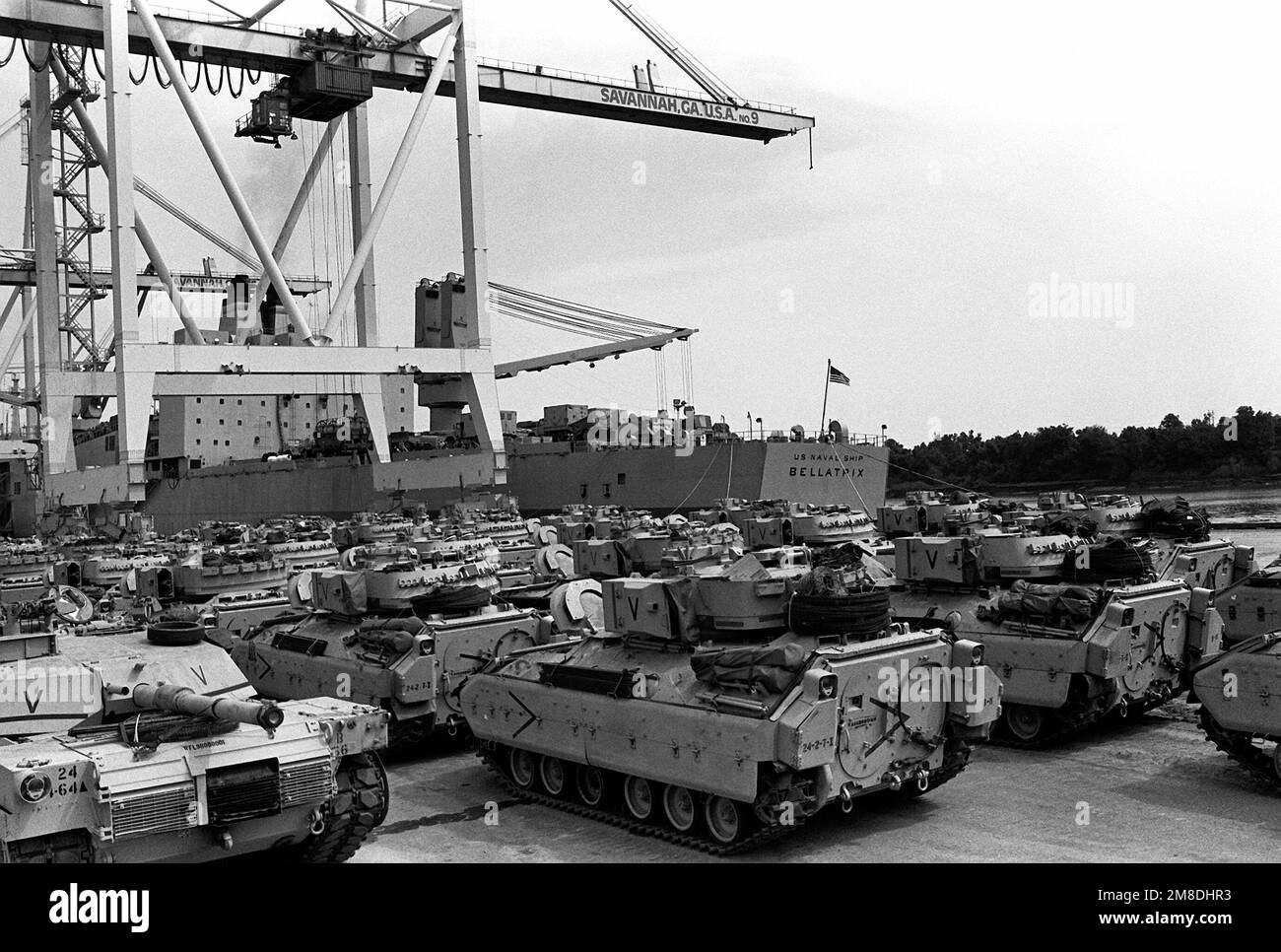 M-2 Bradley infantry fighting vehicles and M-1 Abrams main battle tanks ...