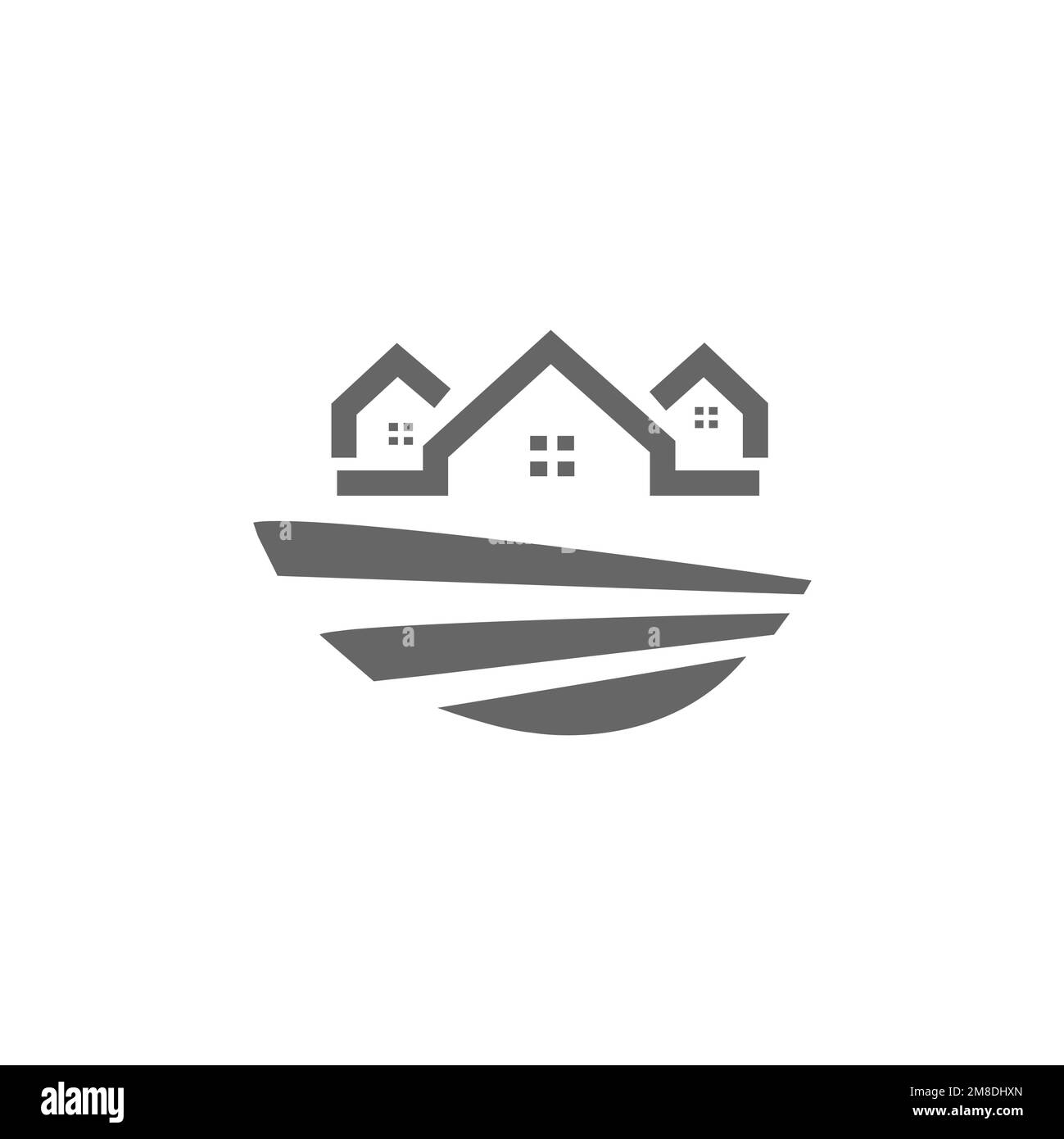 Village icons, common graphic resources, vector illustrations Stock ...