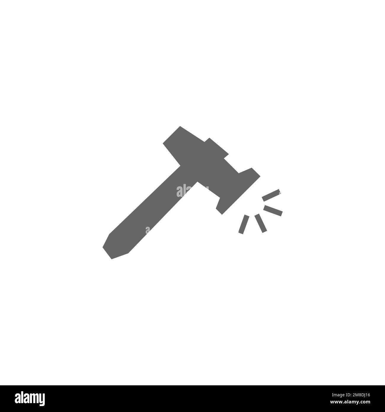 Hit the icon with a hammer, common graphic resources, vector ...
