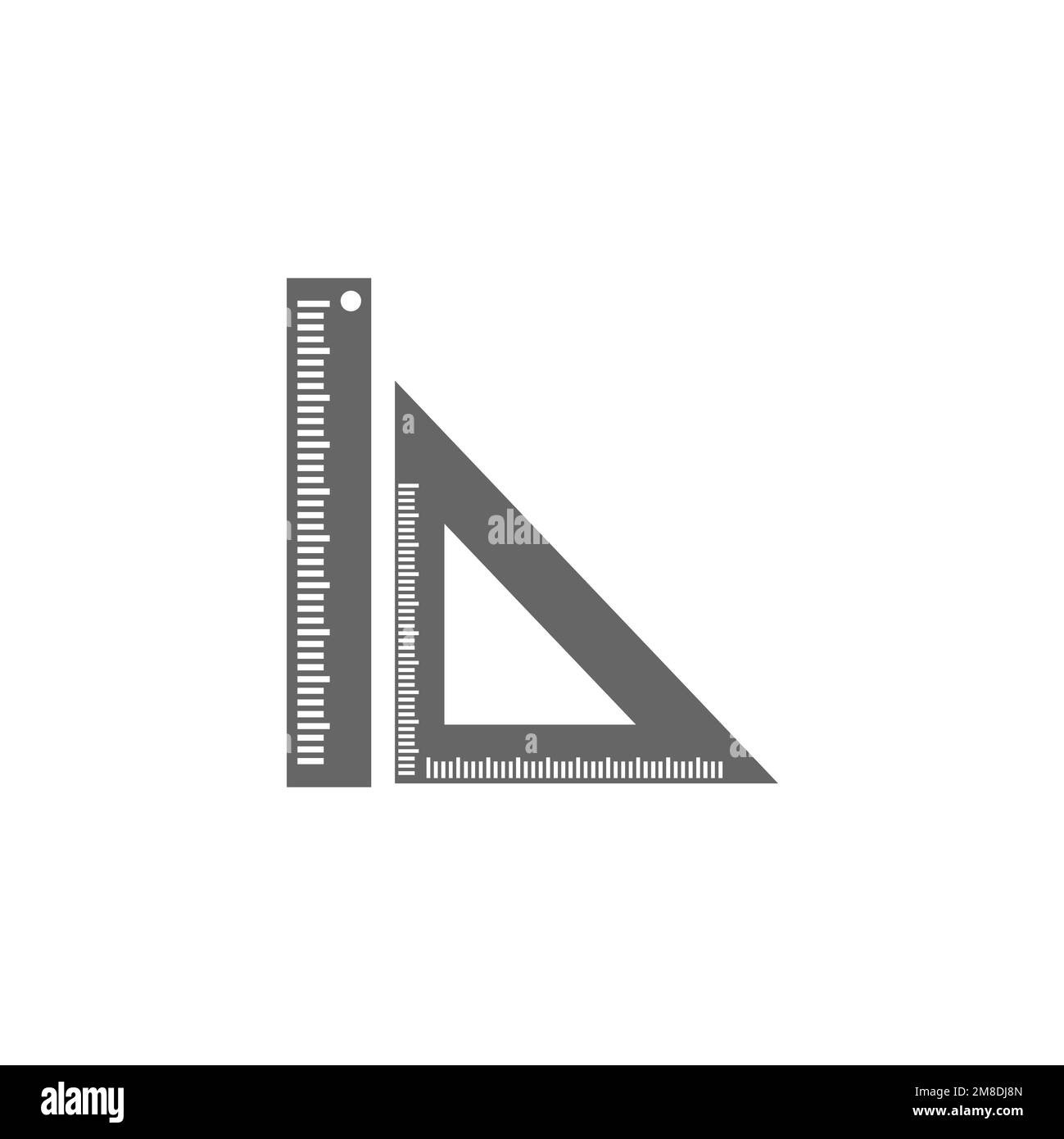 Ruler and triangle icons, common graphic resources, vector ...