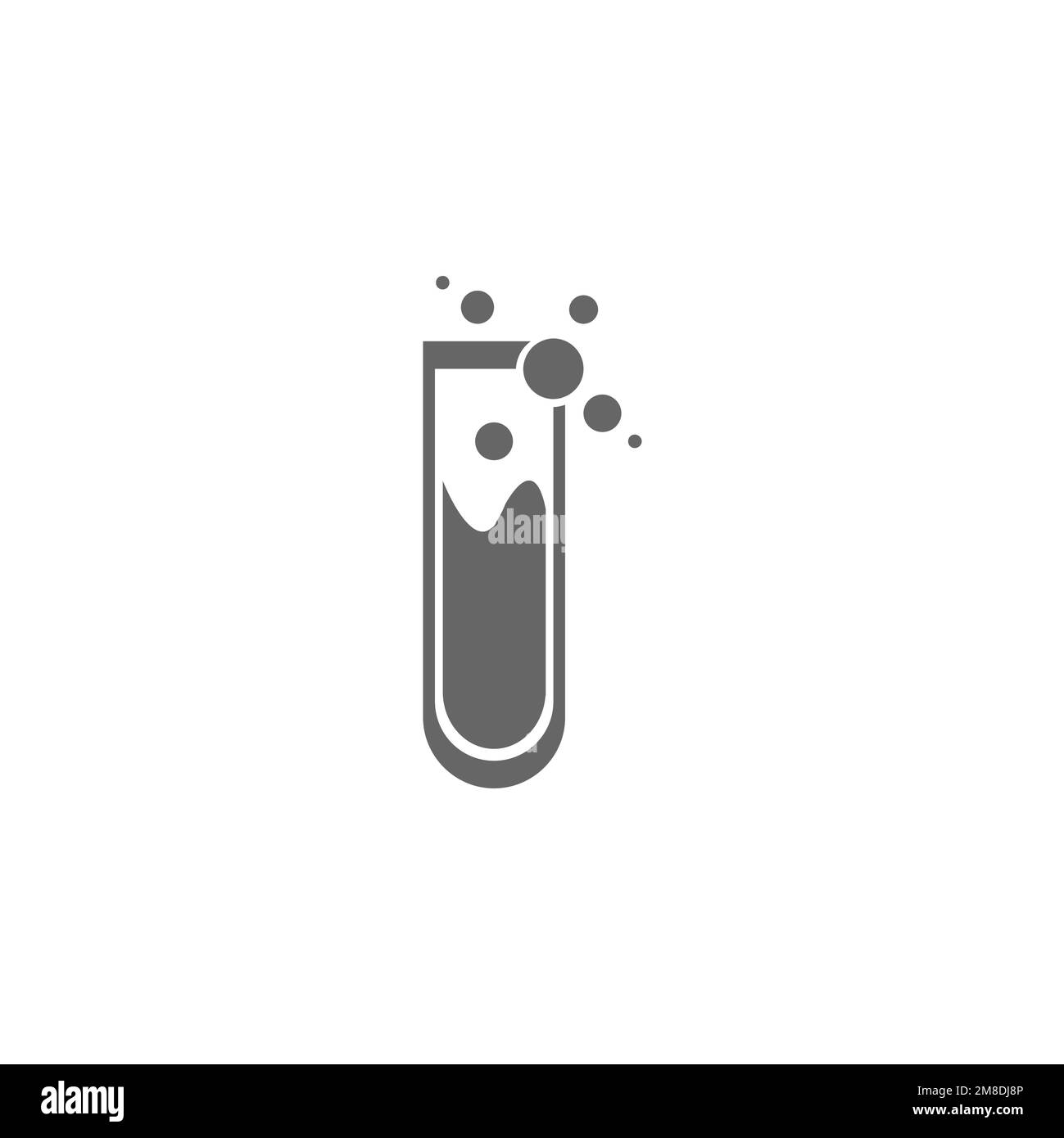 Chemical reaction icons in test tubes, common graphic resources, vector ...