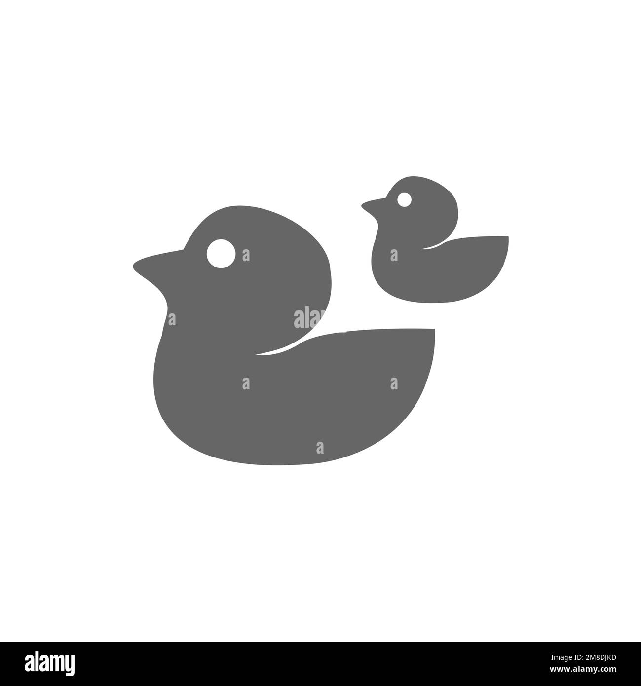 Waterfowl icons, common graphic resources, vector illustrations Stock ...
