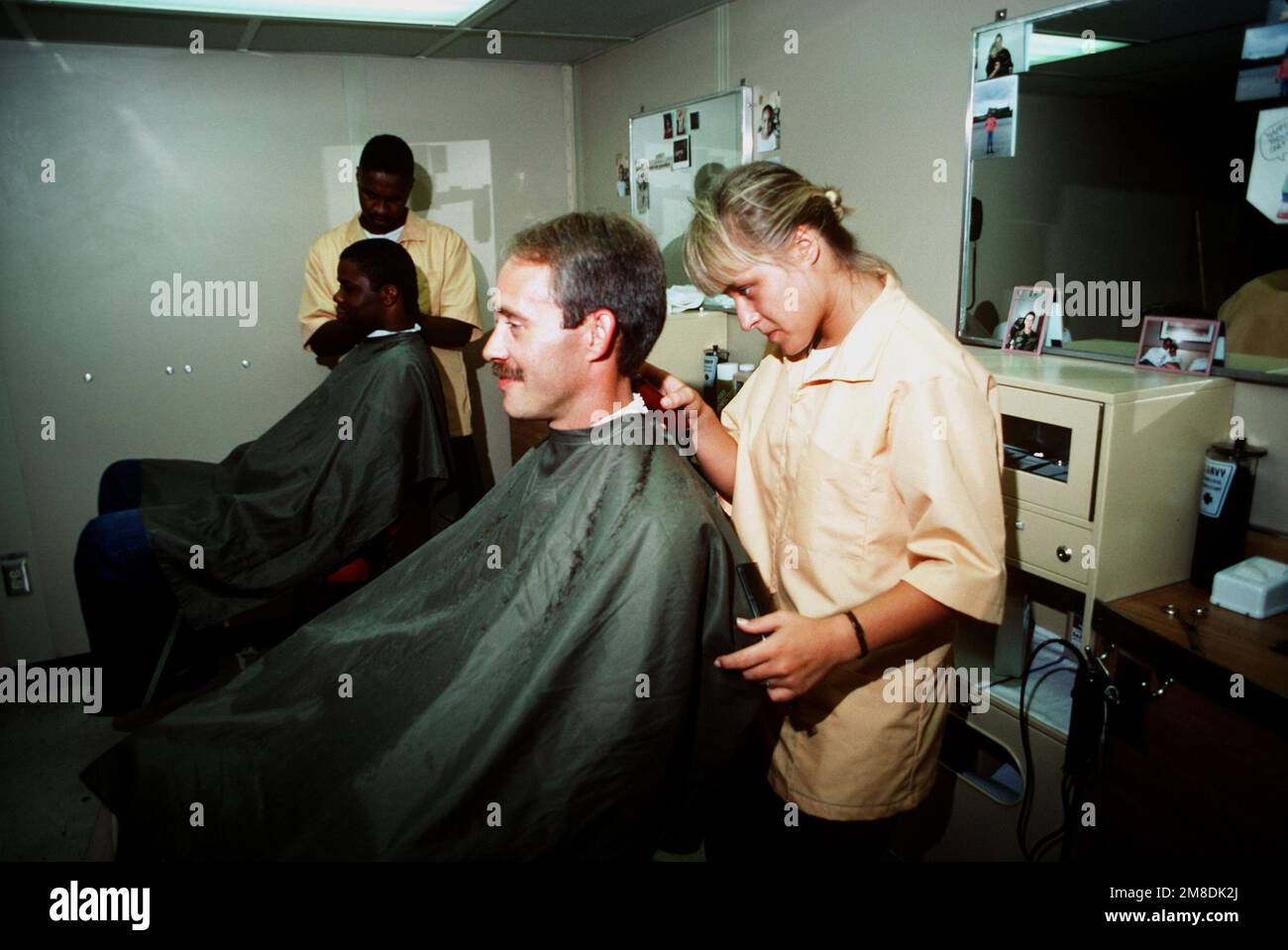 Haircuts aboard ship hi-res stock photography and images - Alamy