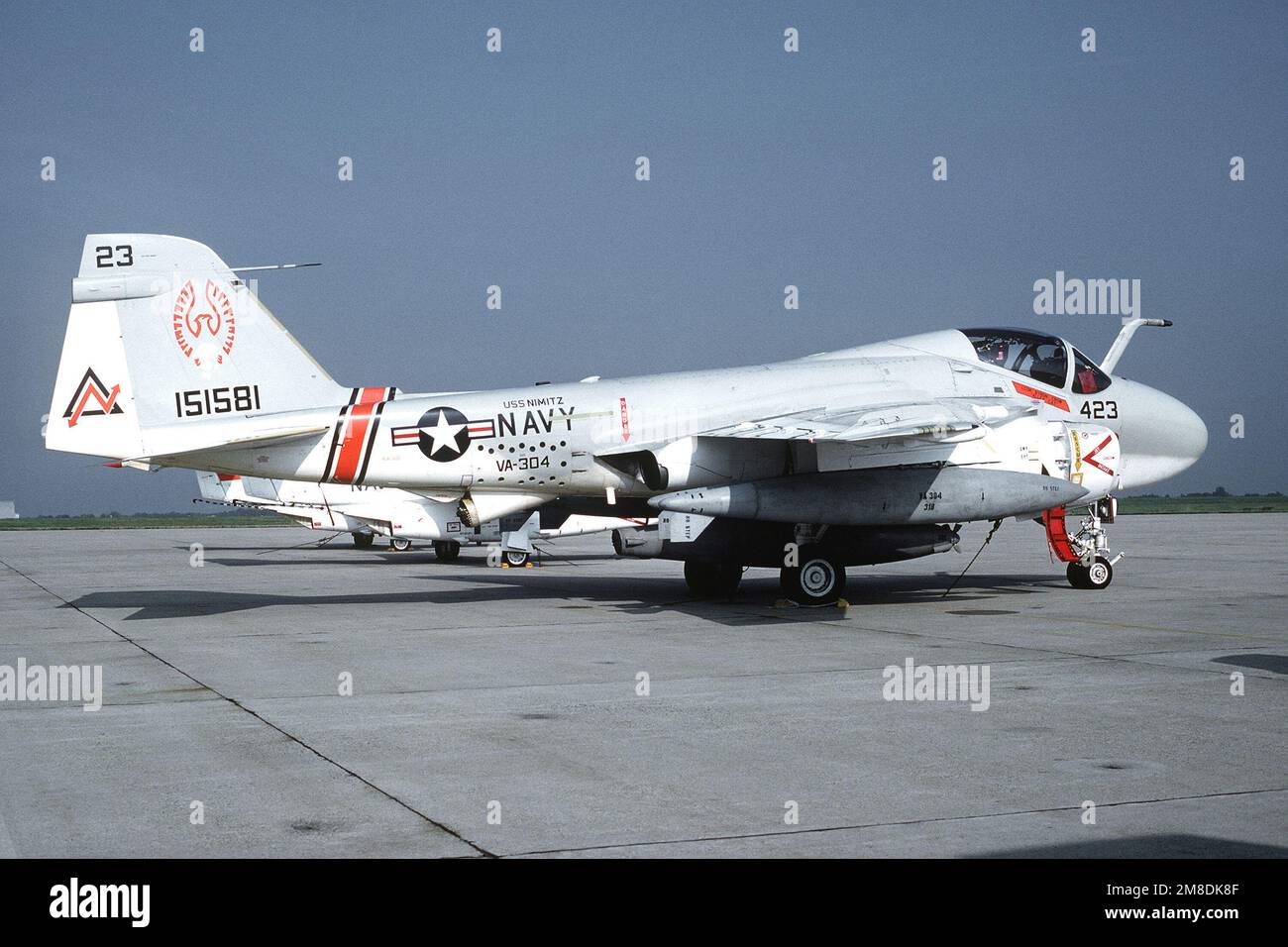 A right side view of an Attack Squadron 304 (VA-304) KA-6D Intruder ...