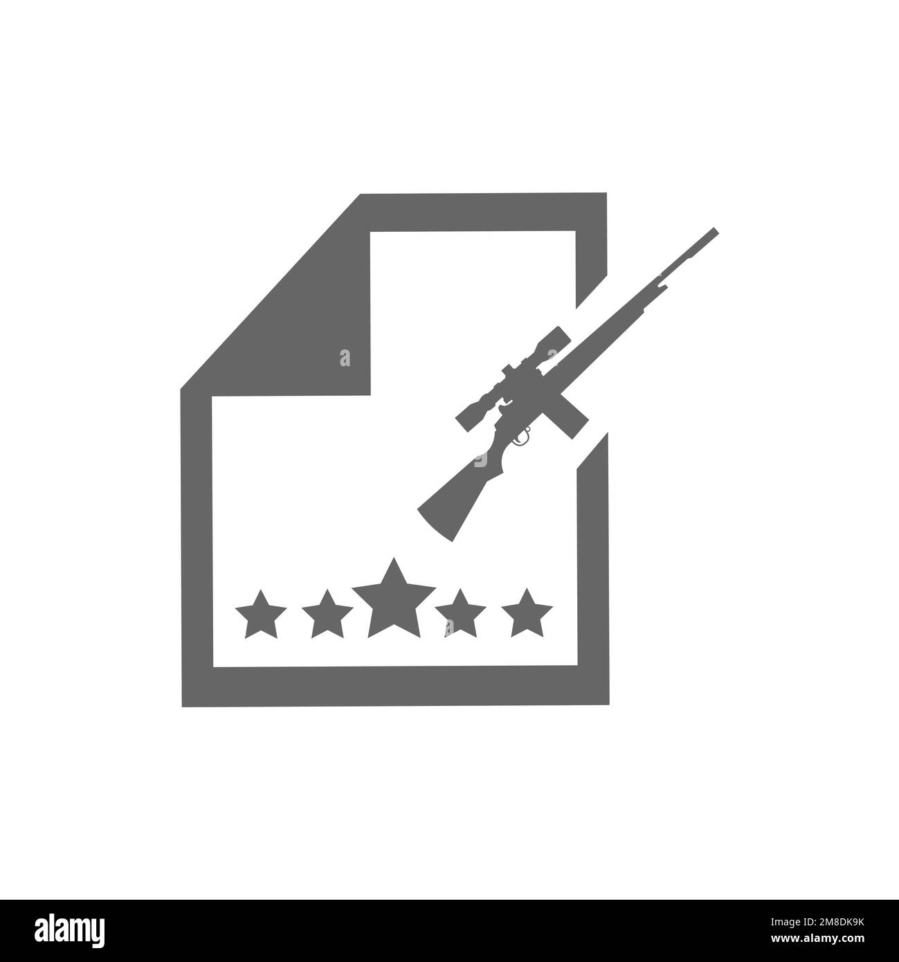 Sniper gun license icon, common graphic resources, vector illustrations ...