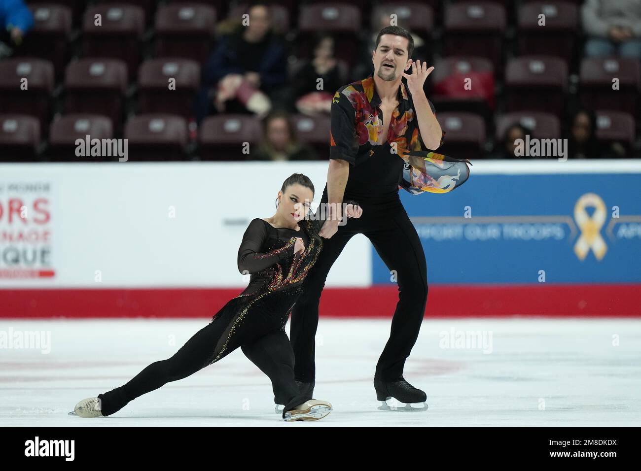 Ontario, Canada. 13th Jan, 2023. Marie-Jade Lauriault and Romain Le Gac ...