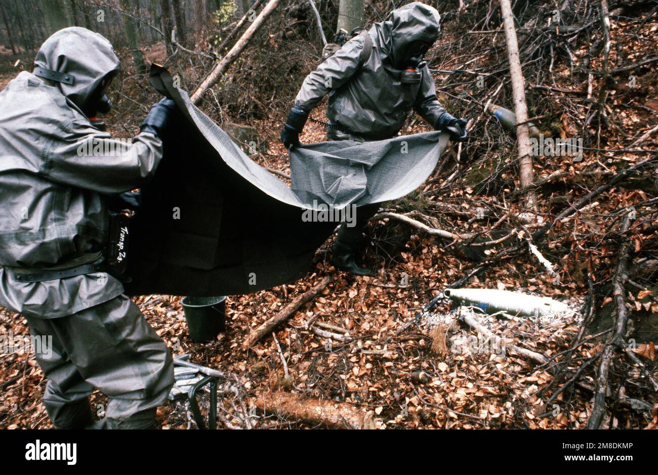 West German soldiers wearing nuclear-biological-chemical (NBC ...