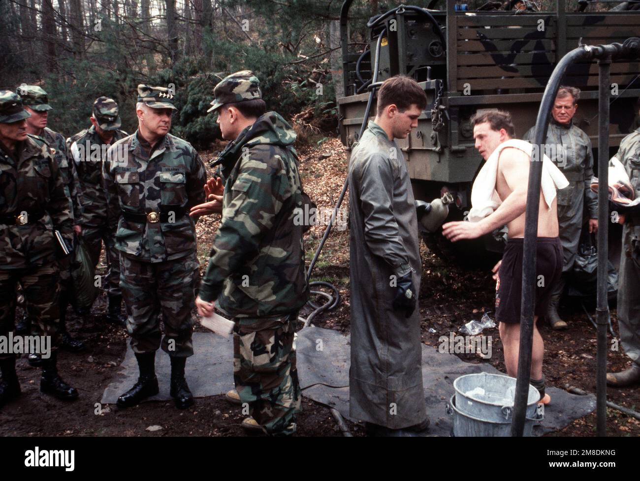 General Crosbie E. Saint, fourth from left, Commander, US Army Europe ...