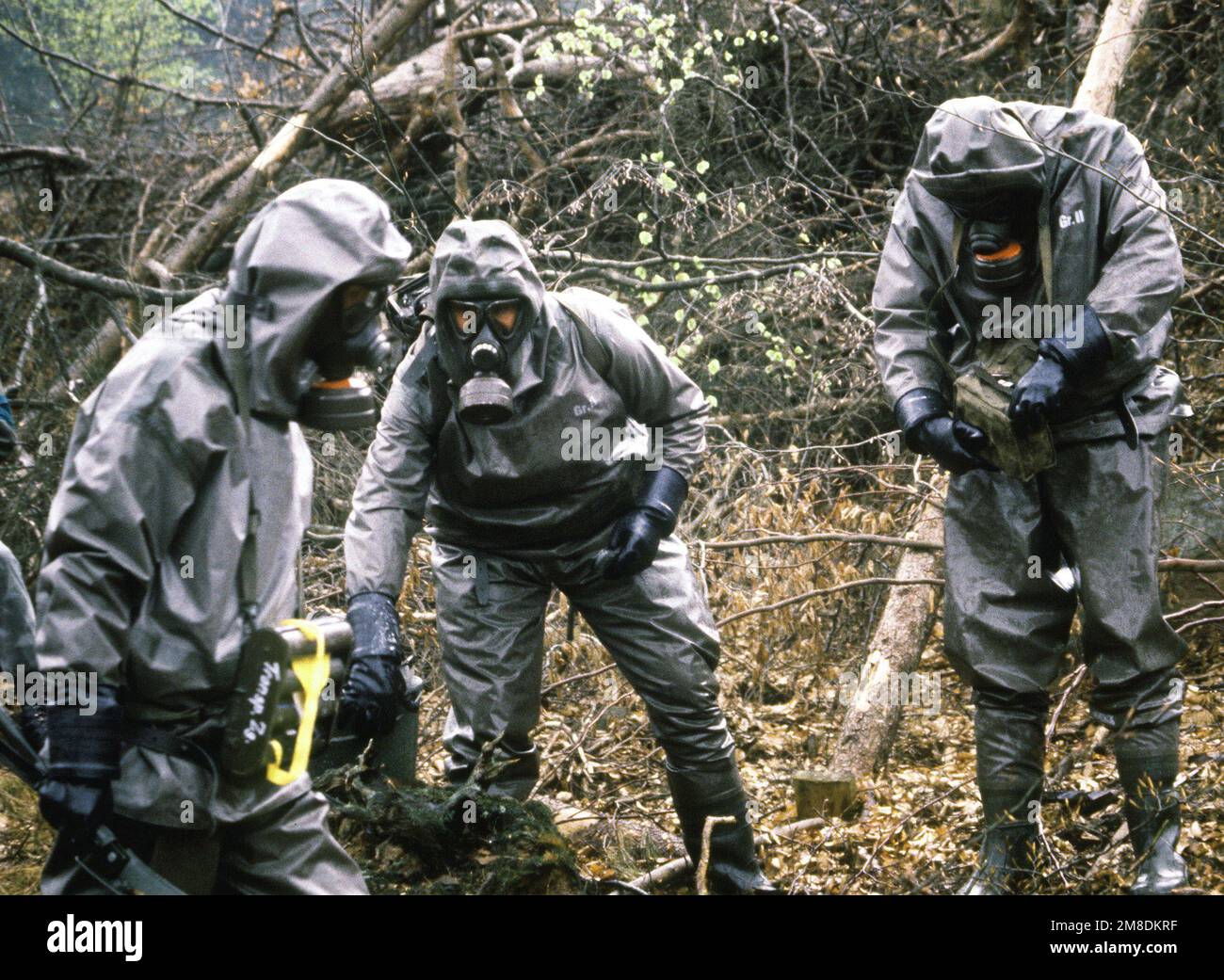 West German soldiers wearing nuclear-biological-chemical (NBC ...