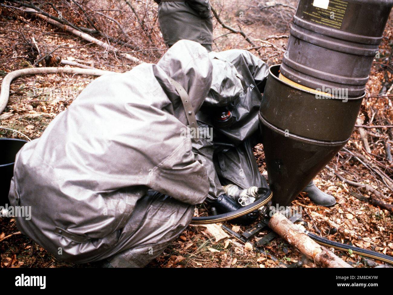 West German soldiers wearing nuclear-biological-chemical (NBC ...