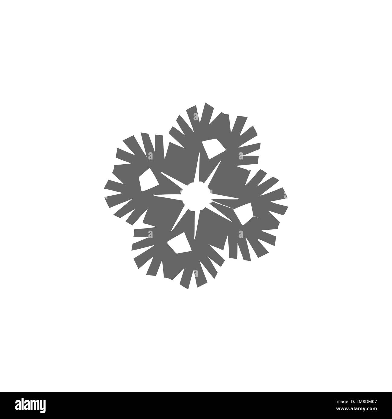 Icons of ice crystals, common graphic resources, vector illustrations ...