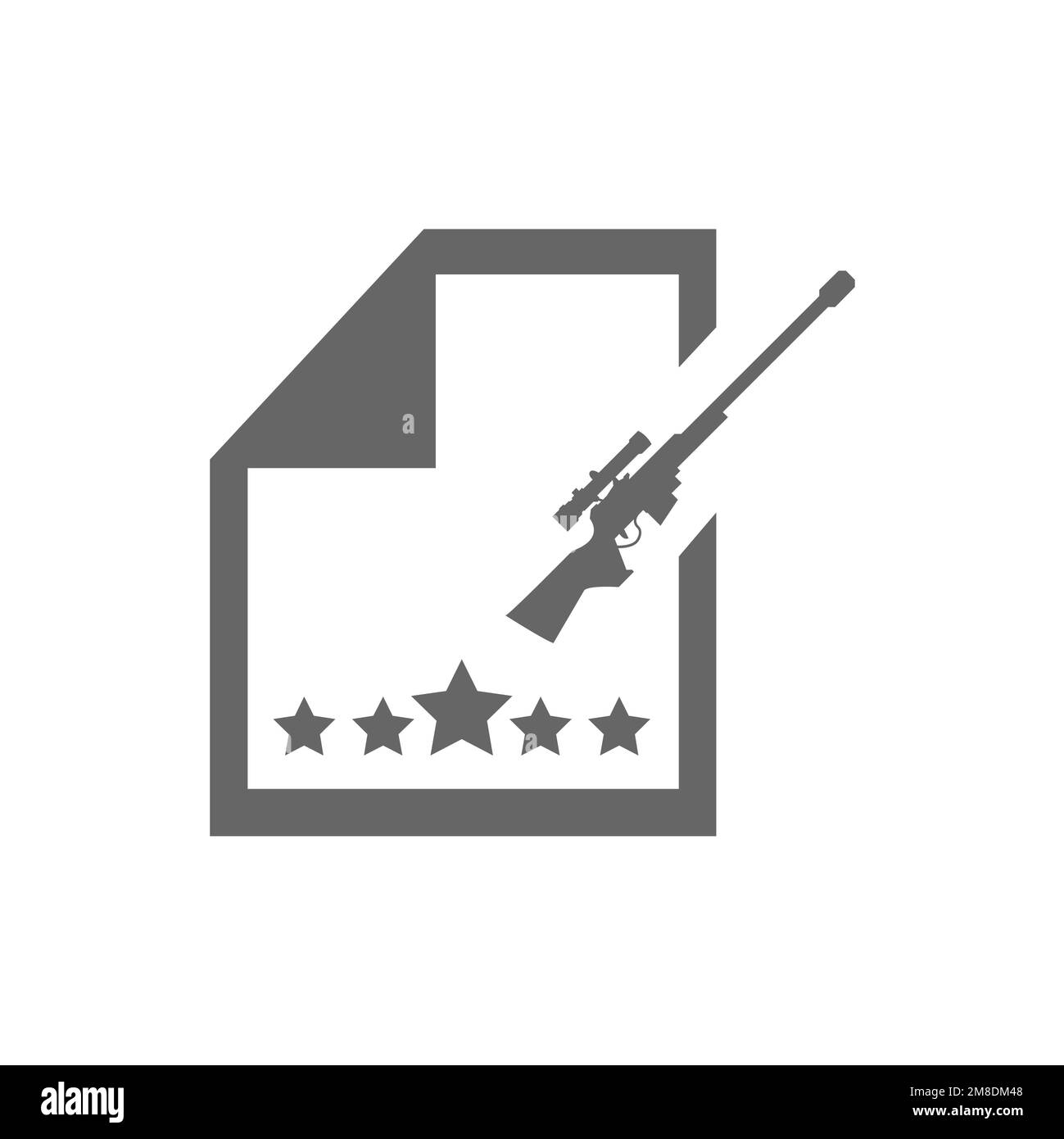 Sniper gun license icon, common graphic resources, vector illustrations ...