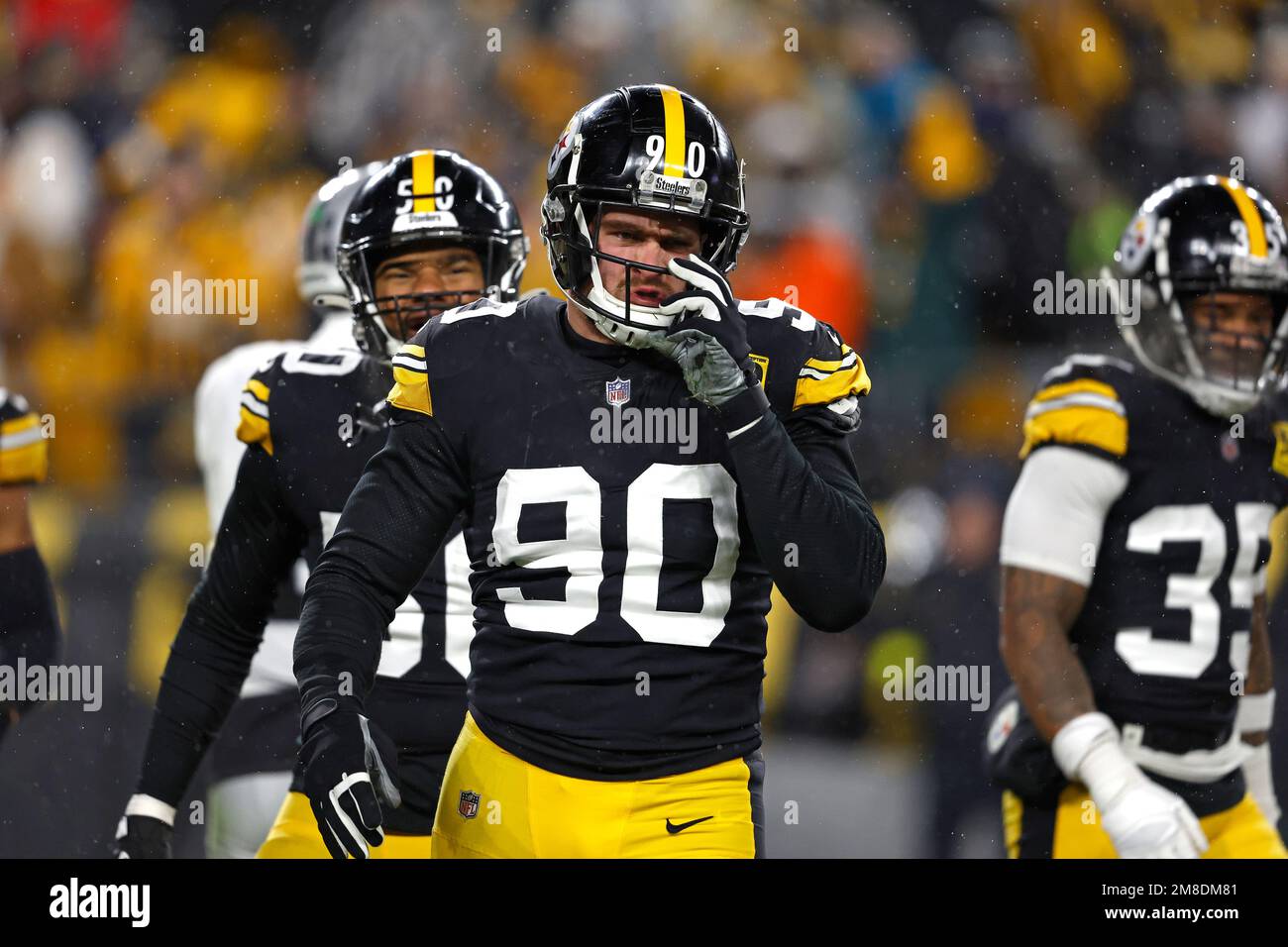 Pittsburgh Steelers linebacker T.J. Watt (90) during an NFL football ...