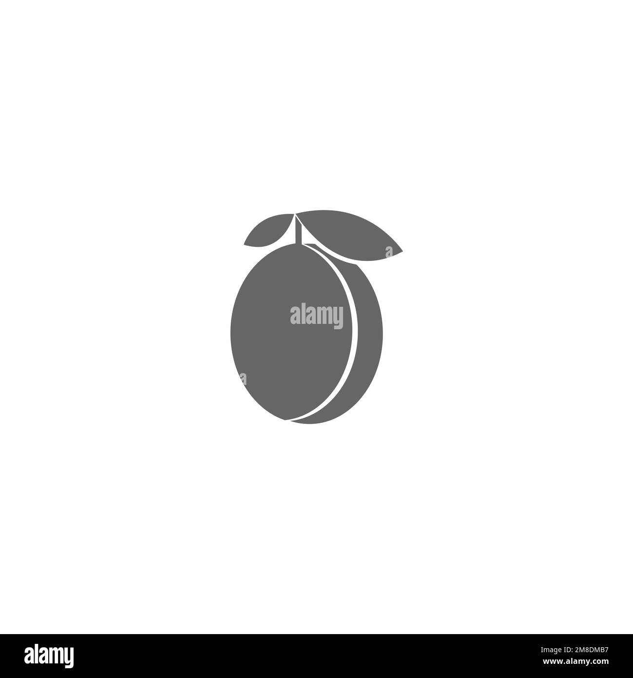 Plum icon, common graphic resources, vector illustration Stock Vector ...