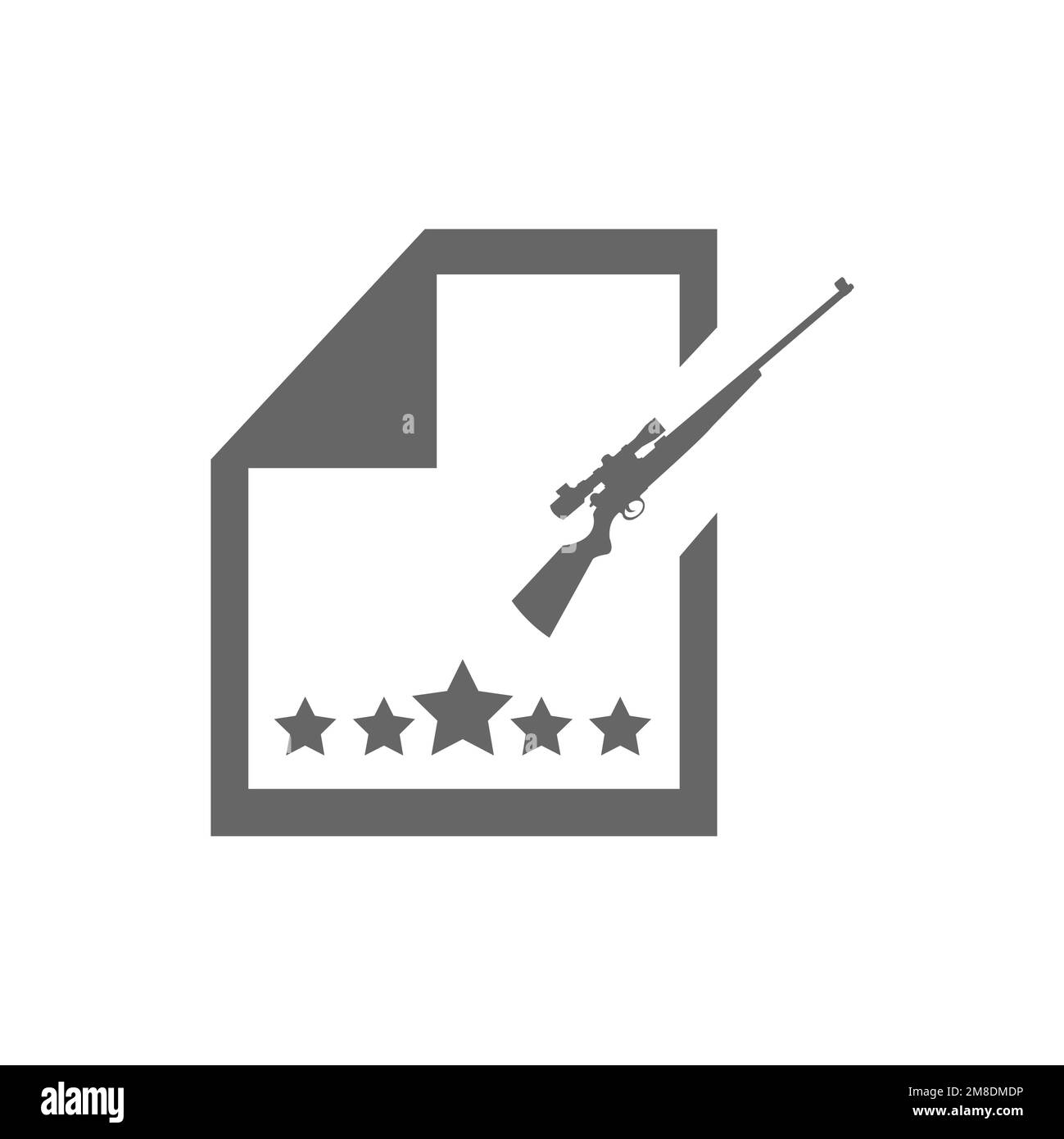 Sniper gun license icon, common graphic resources, vector illustrations ...
