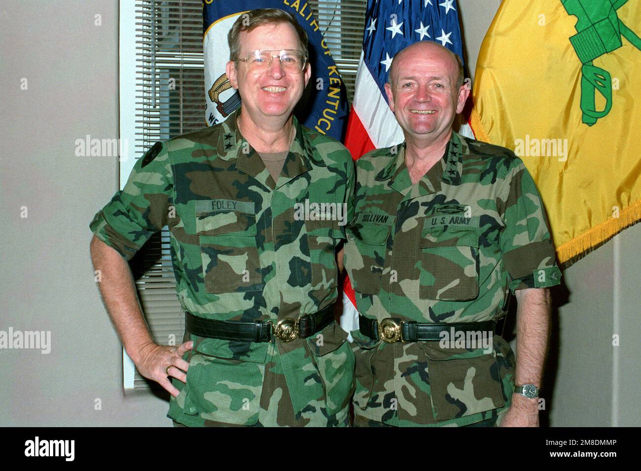 GEN Gordon R. Sullivan, vice chief of staff of the Army, poses for a ...
