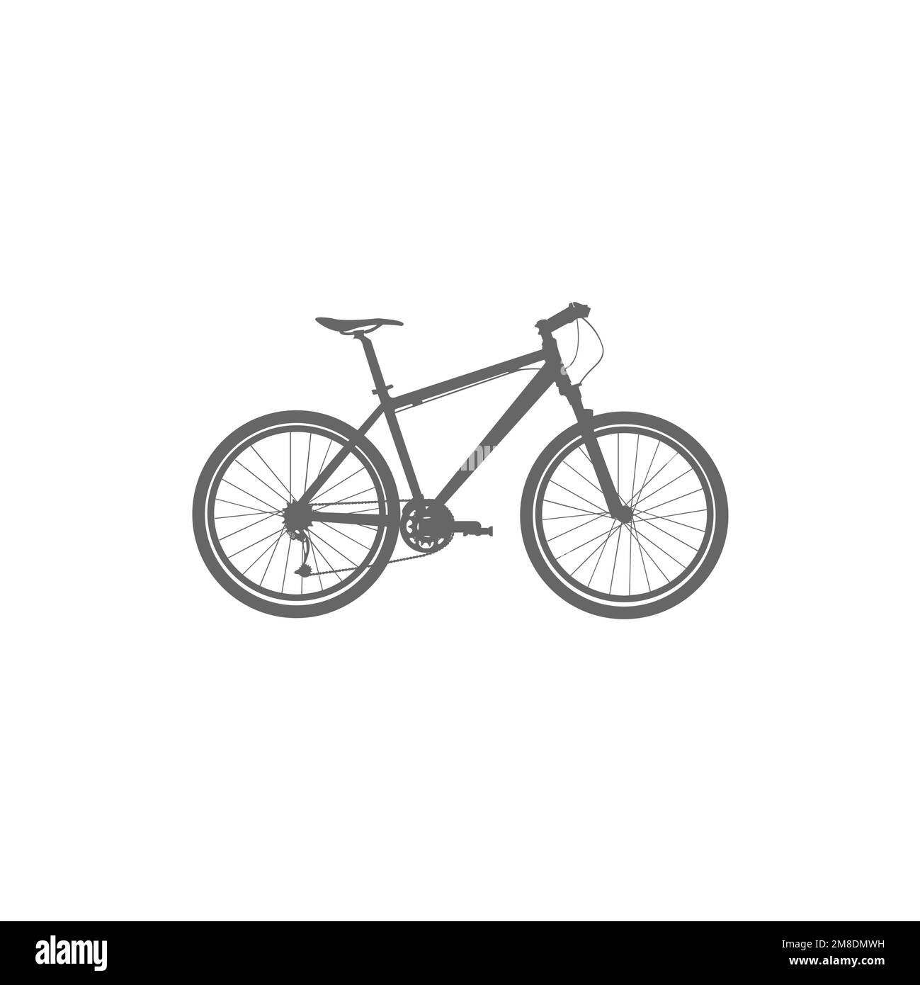 Bicycle icons, common graphic resources, vector illustrations Stock ...