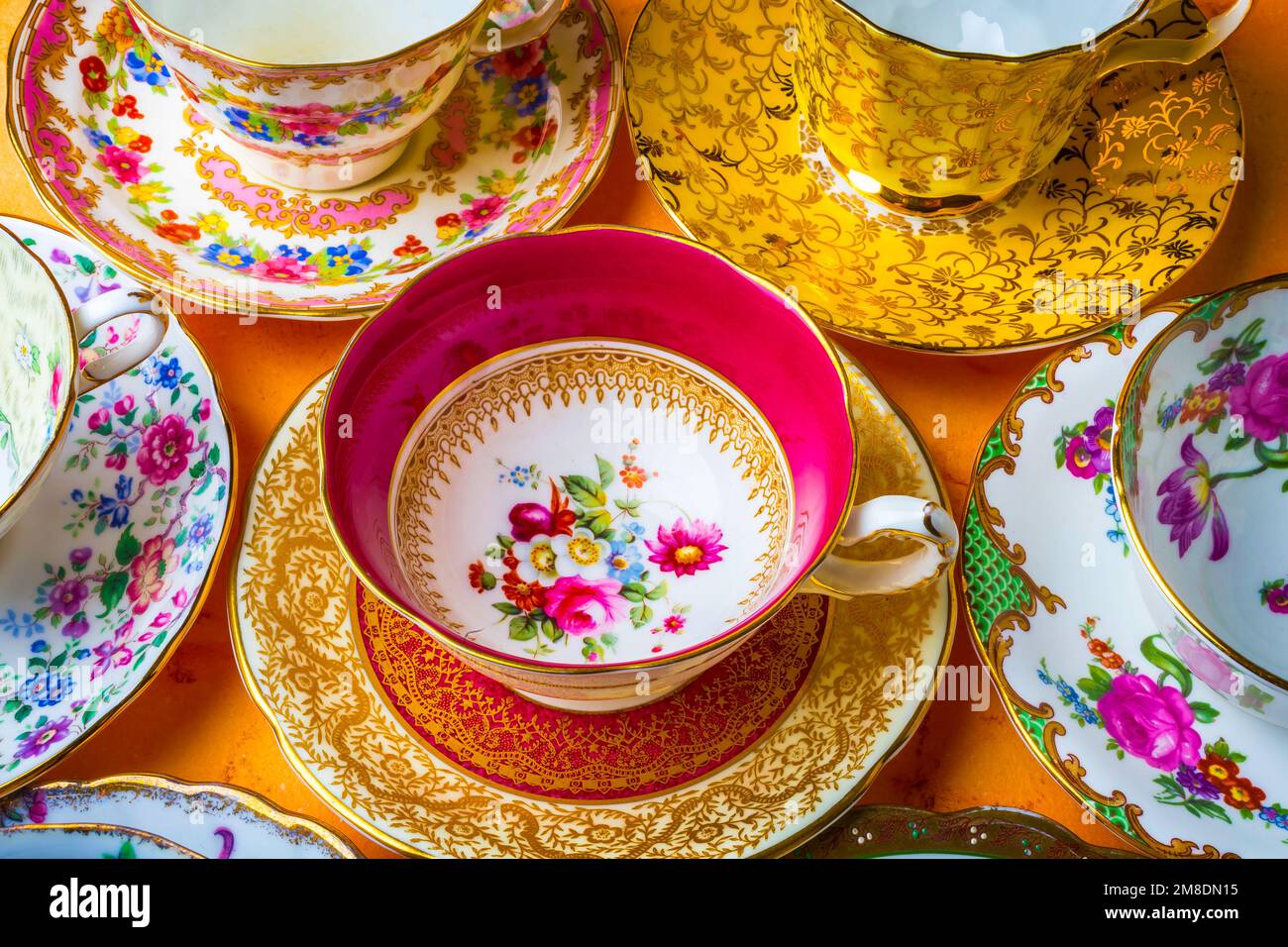 The Most Beautiful Tea Cups Stock Photo - Alamy