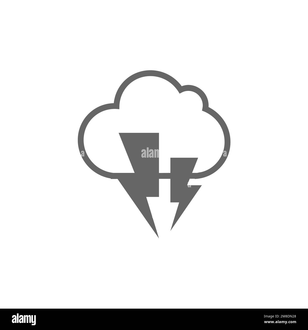 Thunder icon, common graphic resources, vector illustration Stock ...