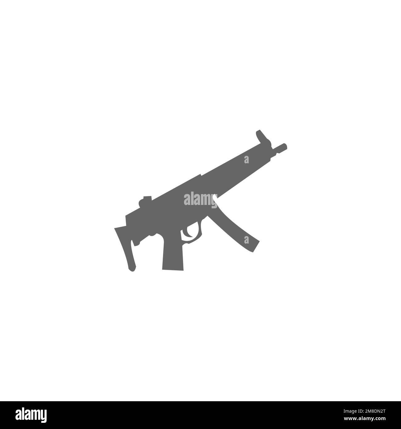 Submachine gun icon, common graphic resources, vector illustration ...
