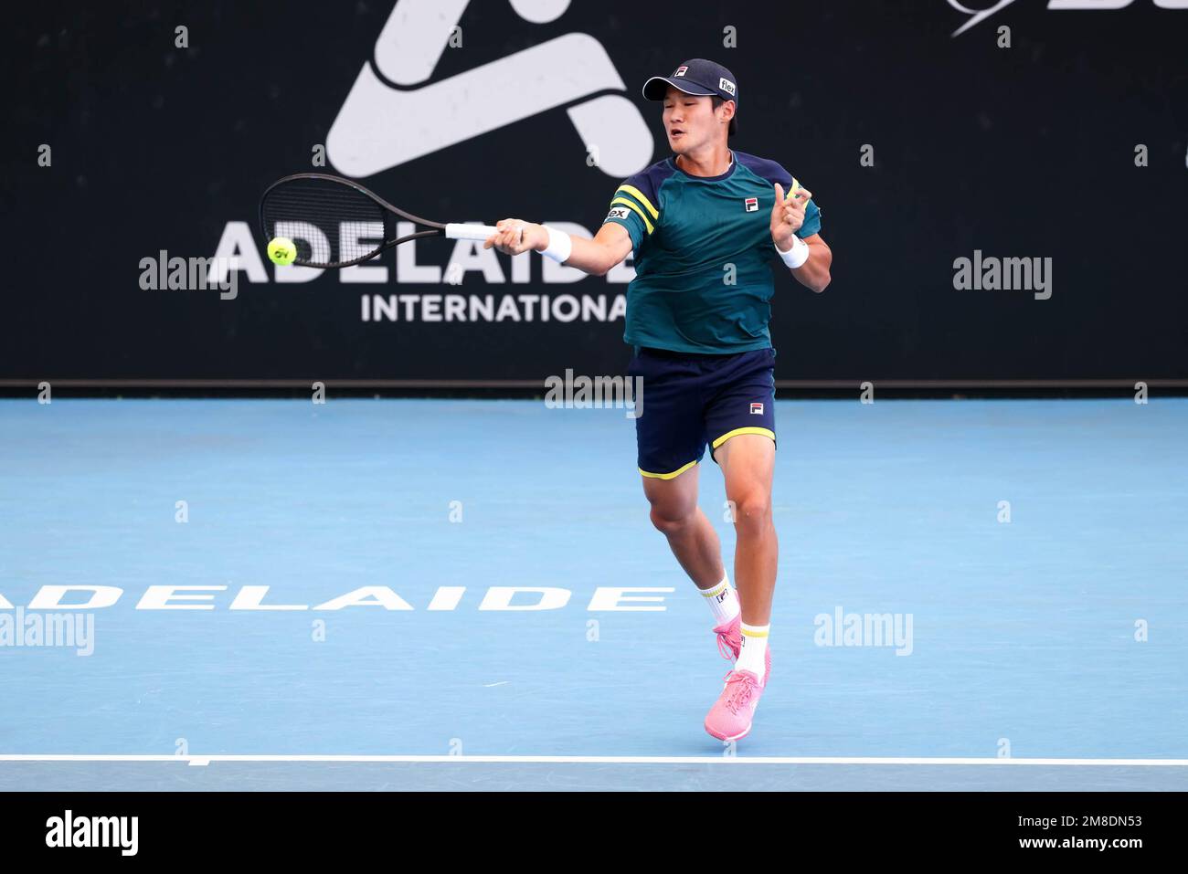Adelaide, Australia, 13 January, 2023. Soonwoo Kwon of South Korea hits ...