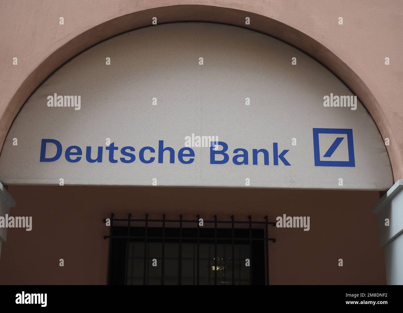 BOLOGNA, ITALY - CIRCA SEPTEMBER 2022: Deutsche Bank storefront sign ...