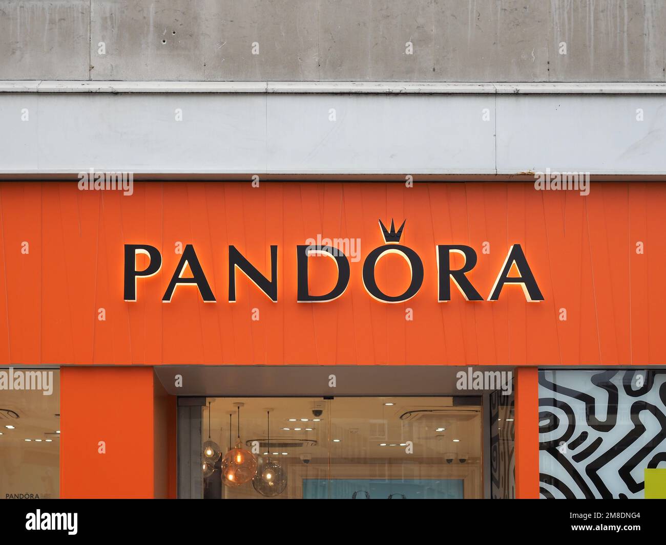 LONDON, UK - CIRCA OCTOBER 2022: Pandora storefront sign Stock Photo ...