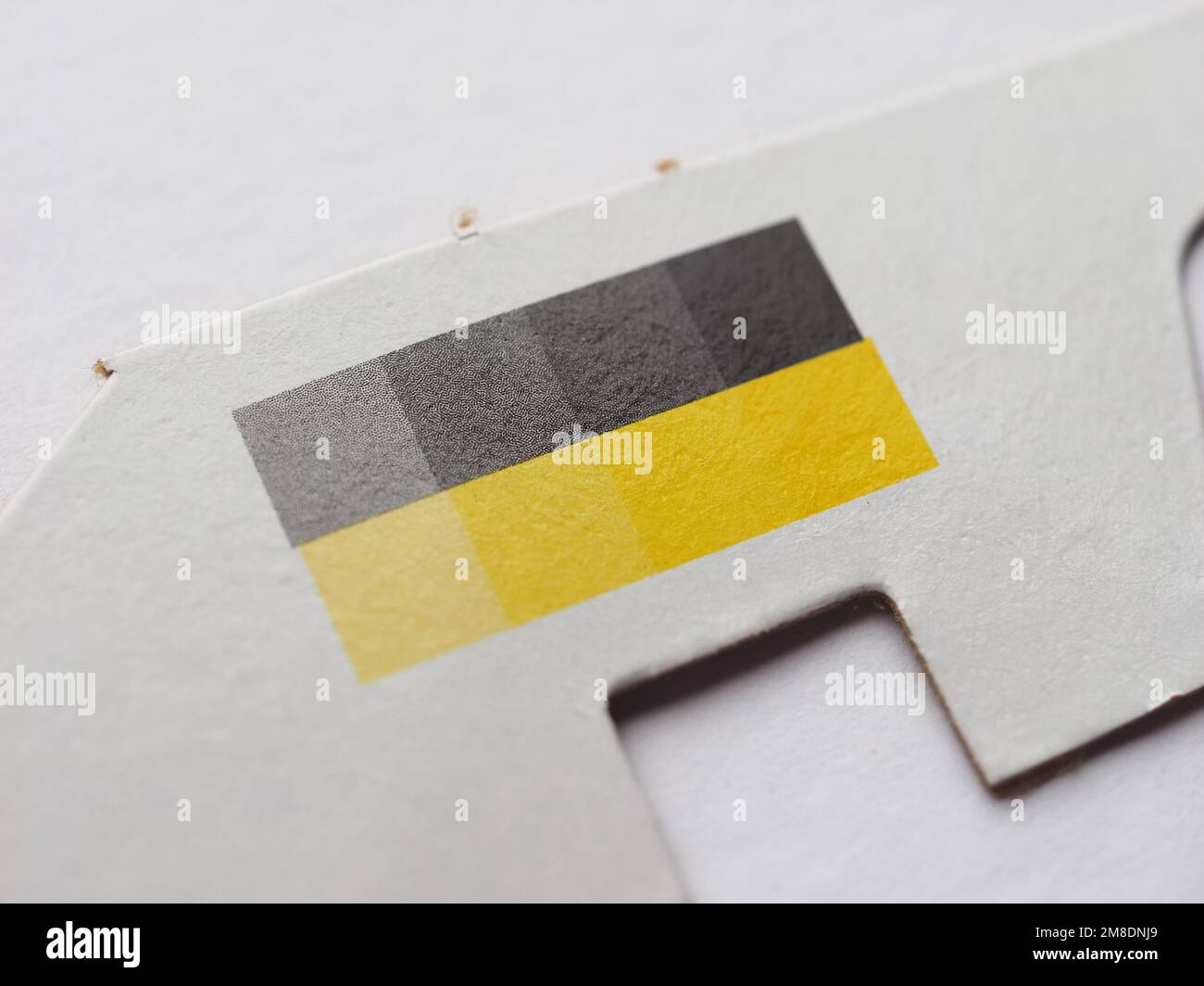 Colour bars printed outside the trim area for density quality control ...