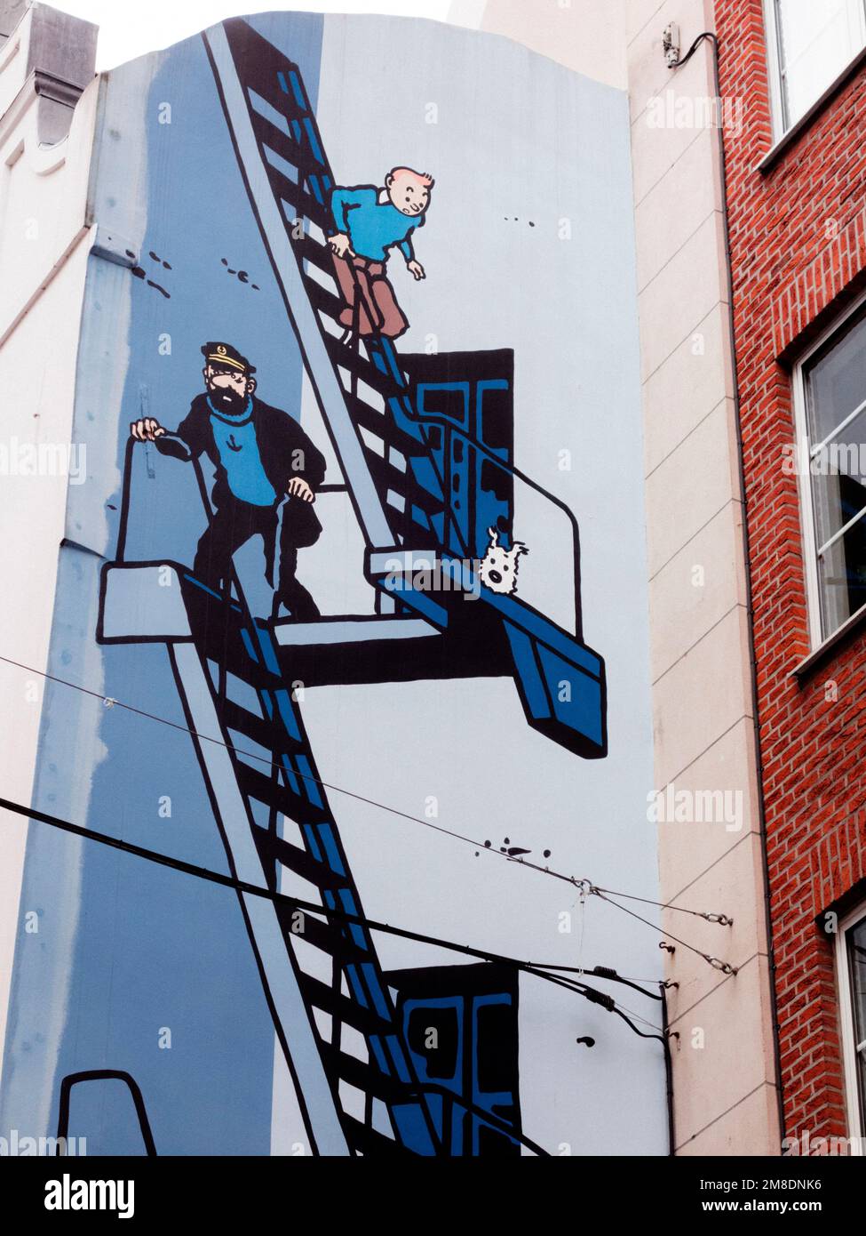 Street Art in Bruxelles/Belgium. The city is famous for its graffiti ...