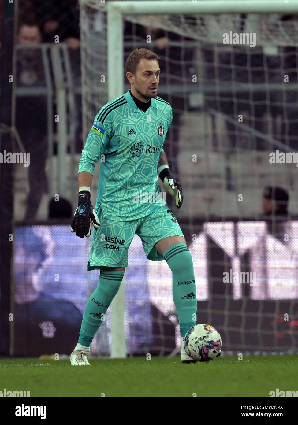 ISTANBUL - Besiktas JK goalkeeper Mert Gunok during the Turkish Super ...