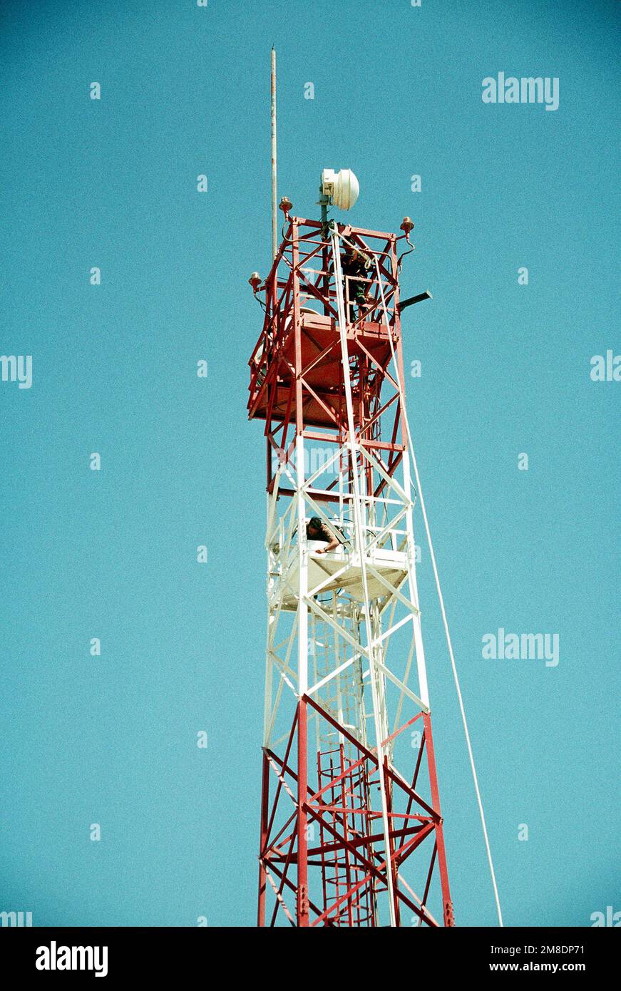 Army and Navy technicians work on the Armed Forces Radio and Television ...