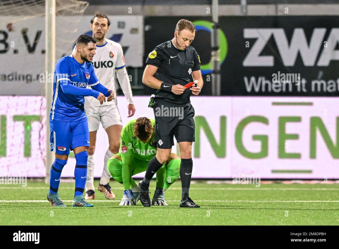 IJMUIDEN, NETHERLANDS - JANUARY 13: Ronald Koeman Jr. of Telstar ...
