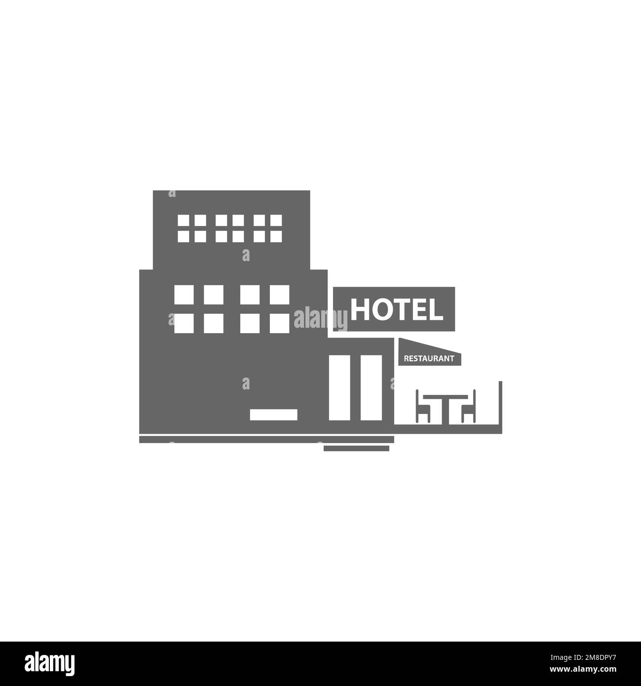 Hotel icons, common graphic resources, vector illustrations Stock ...