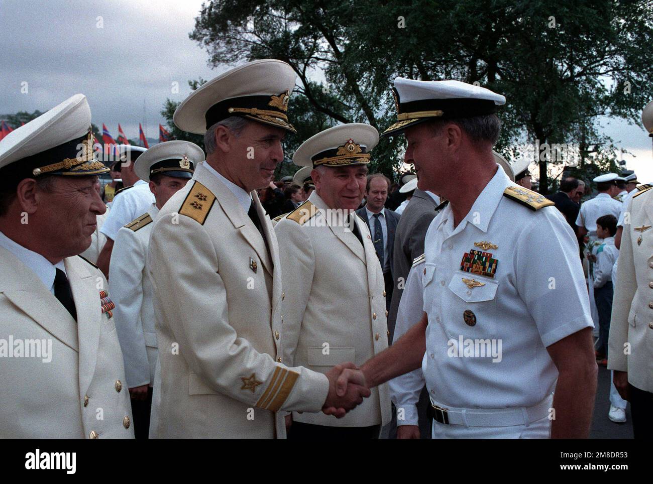 Admiral Charles R. Larson, right, Commander in CHIEF, US Pacific Fleet ...