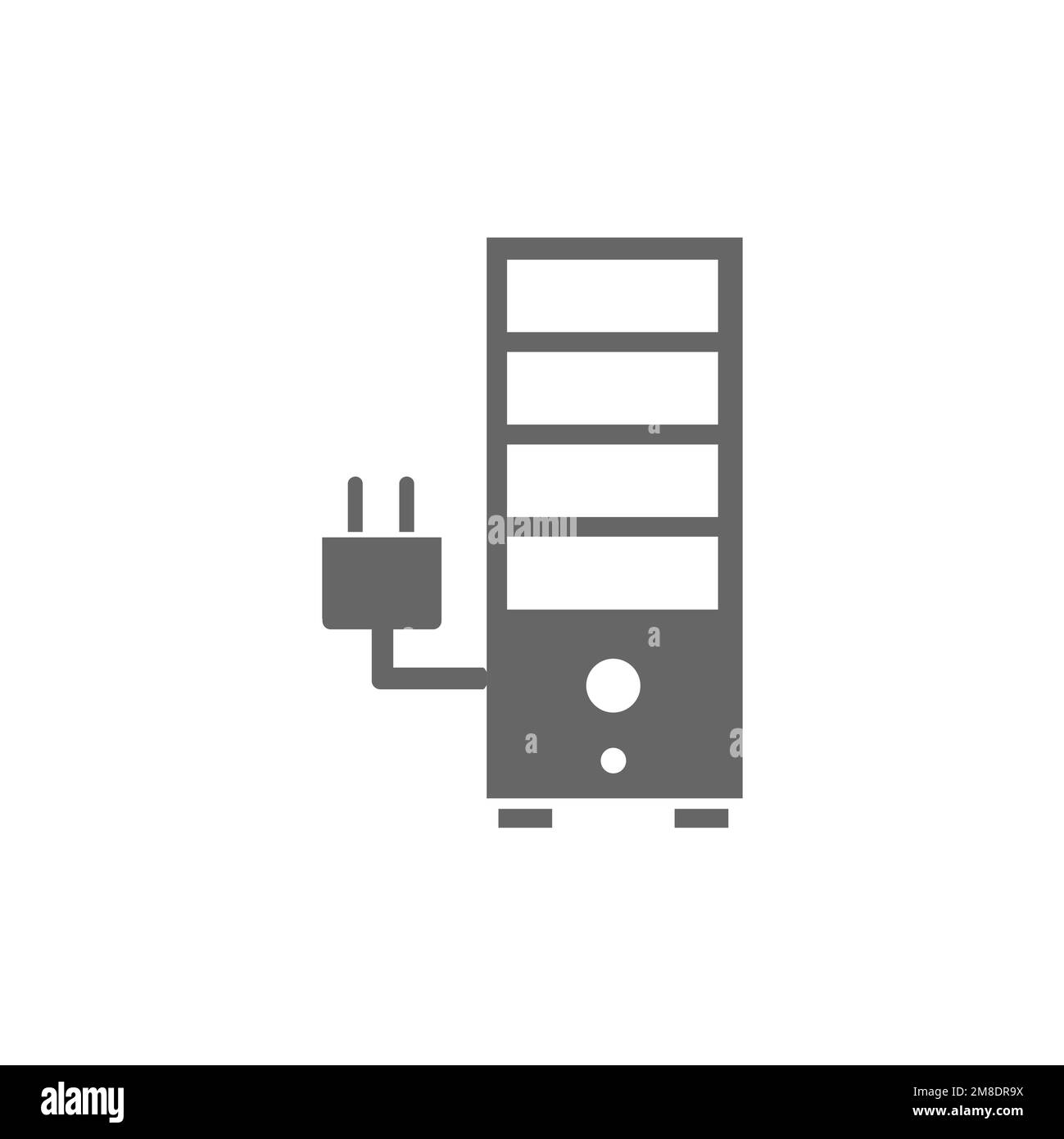 Computer host power icon, common graphics resources, vector ...